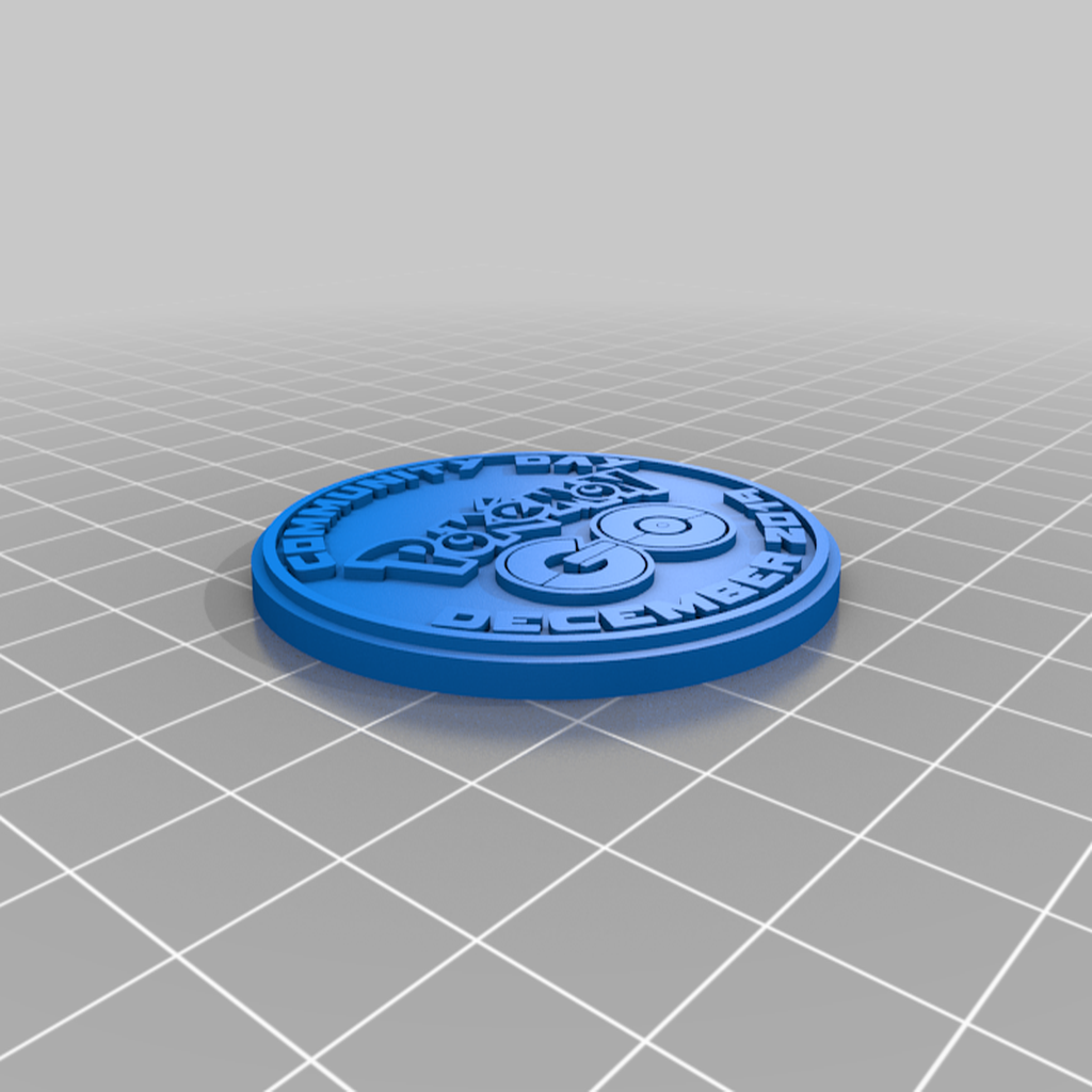 Бесплатный STL файл Pokemon Go Community Day #24 coin・Шаблон для 3D ...