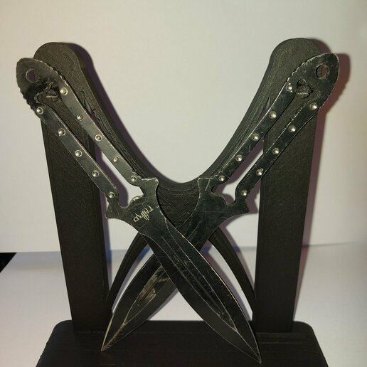 Download free STL file cross-throwing knife holder • 3D printable ...