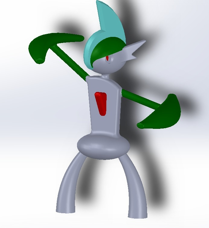 Free 3D file Gallade - Fighting/Psychic Pokemon 🐉・3D printing design to ...