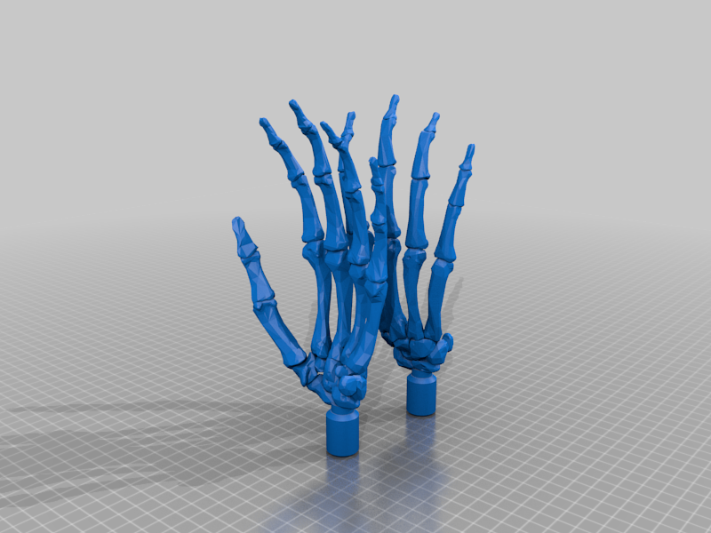 Free STL file Skeleton Hands 💀・3D printer model to download・Cults