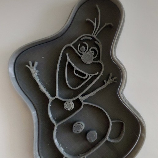 Download STL file Gingerbread cutter Frozen Olaf • 3D printing design ...