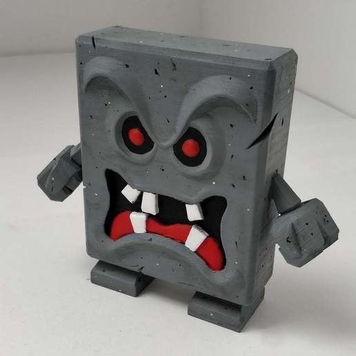 Download free STL file Whomp from Mario (complex version) • 3D printer ...