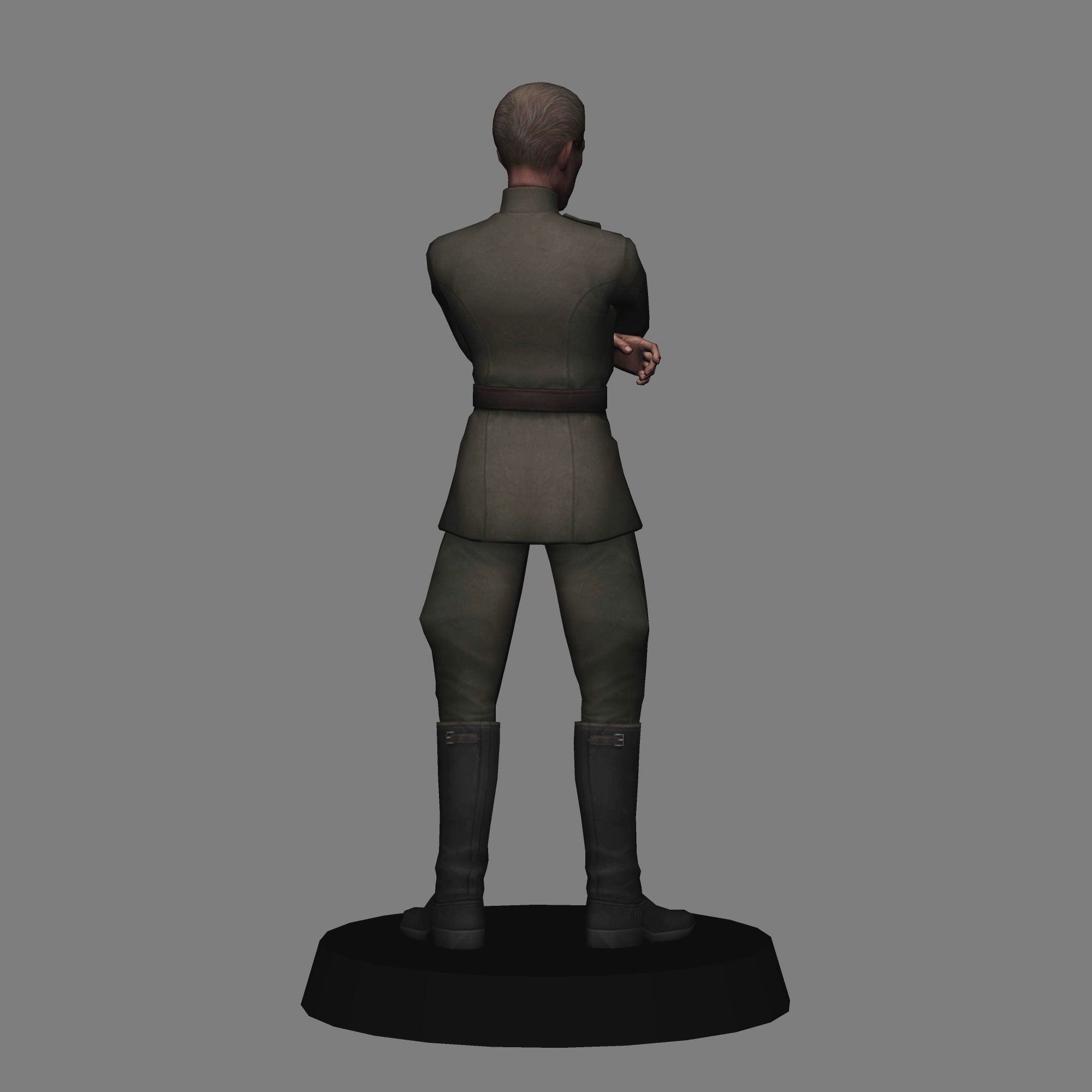 STL file Grand Moff Tarkin - Starwars LOW POLY 3D PRINT・3D printable ...