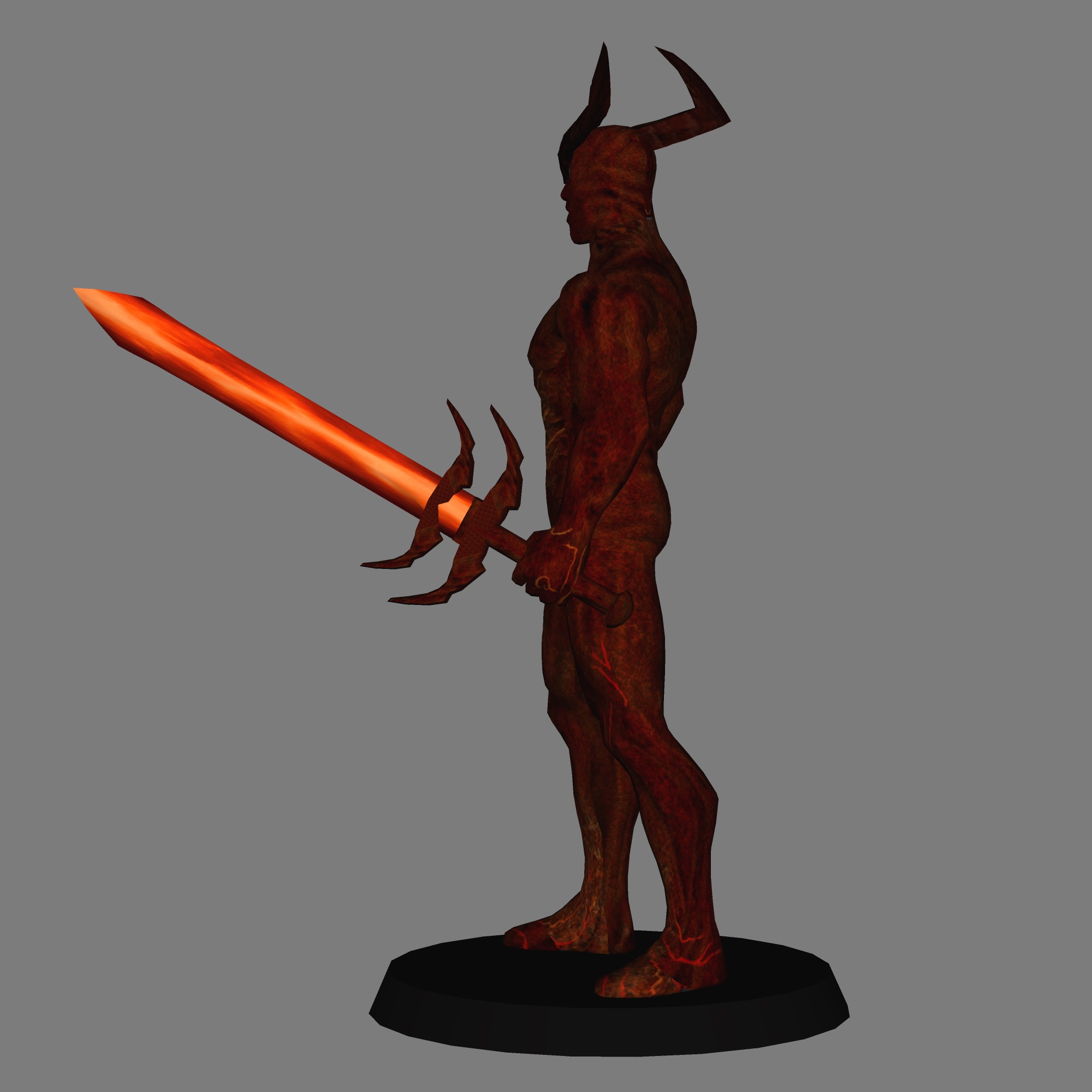 Archivo STL Surtur - Thor Ragnarok - low poly 3d print・Plan de ...