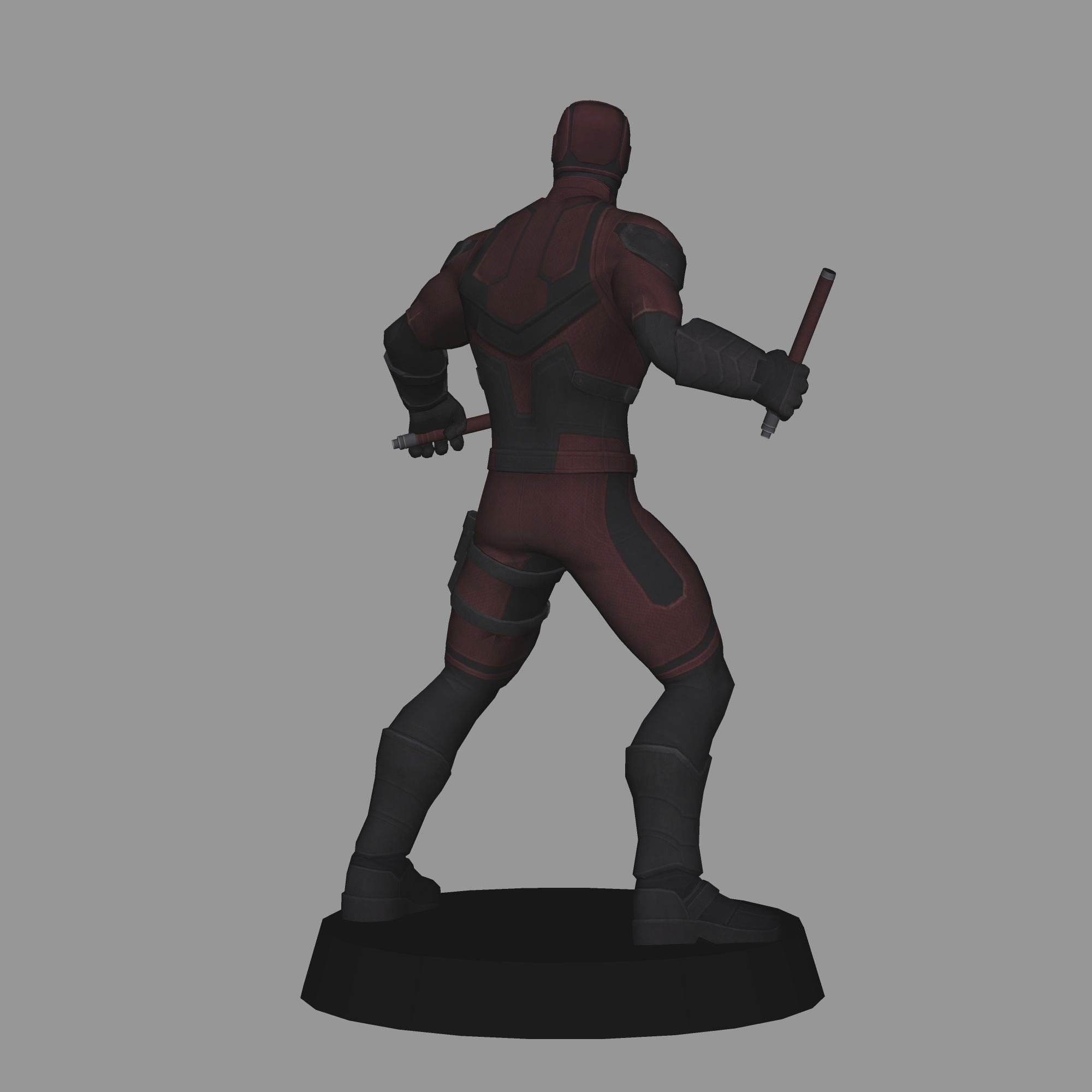 STL file Daredevil - Netflix low poly 3d print・3D printer design to ...