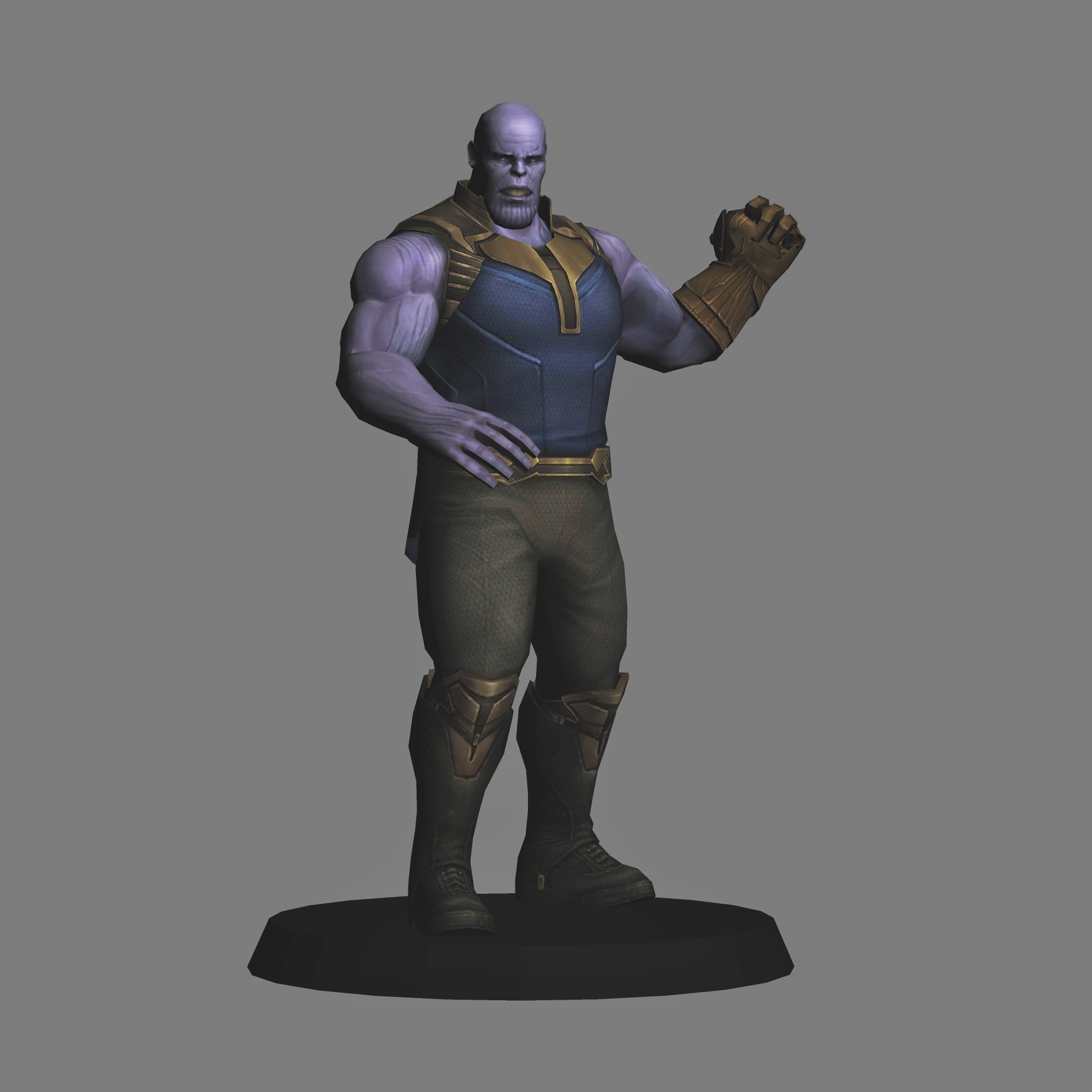 STL file Thanos - Avengers Infinity War low poly 3d print・3D print ...
