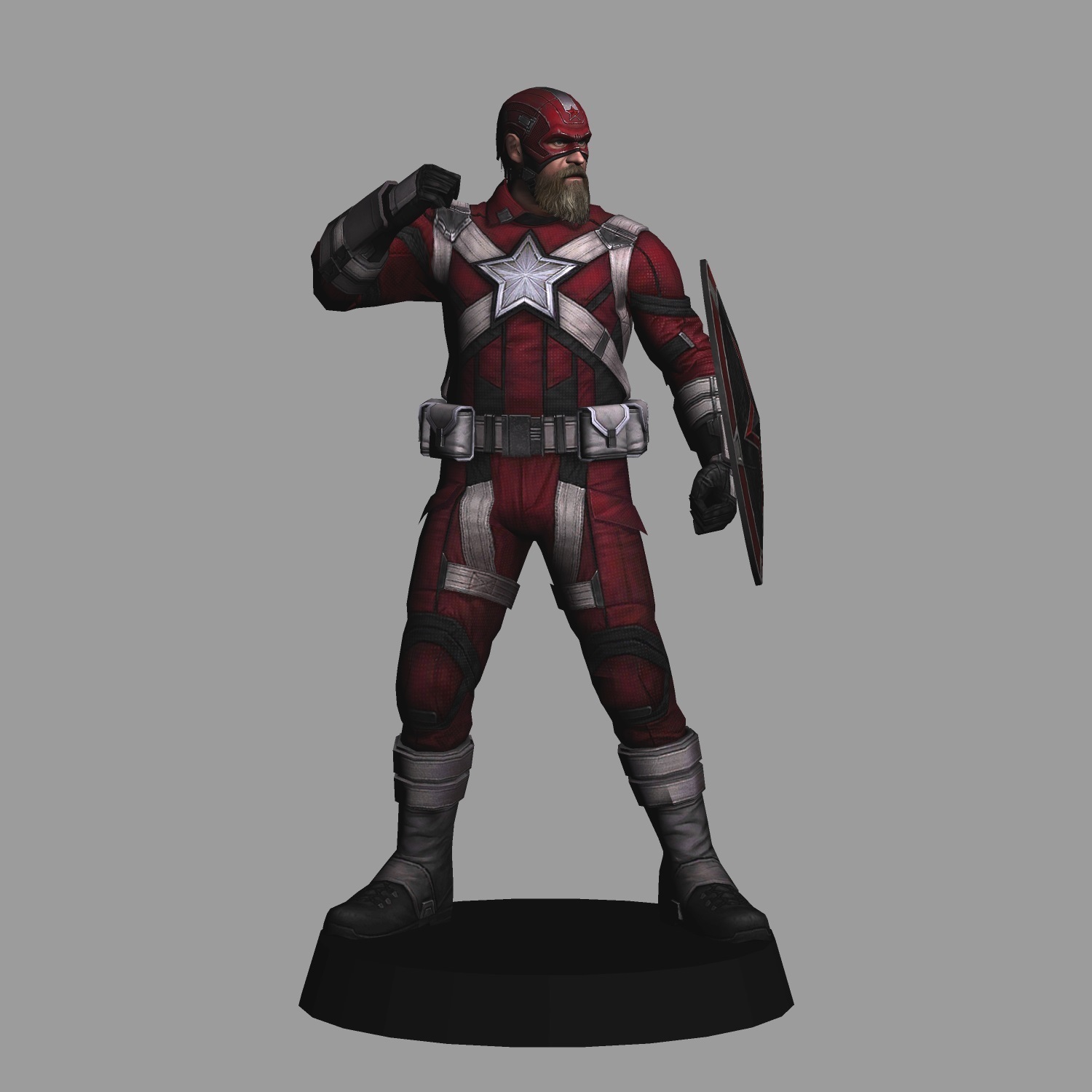 STL file Red Guardian - Black Widow Movie low poly 3d print・3D print ...