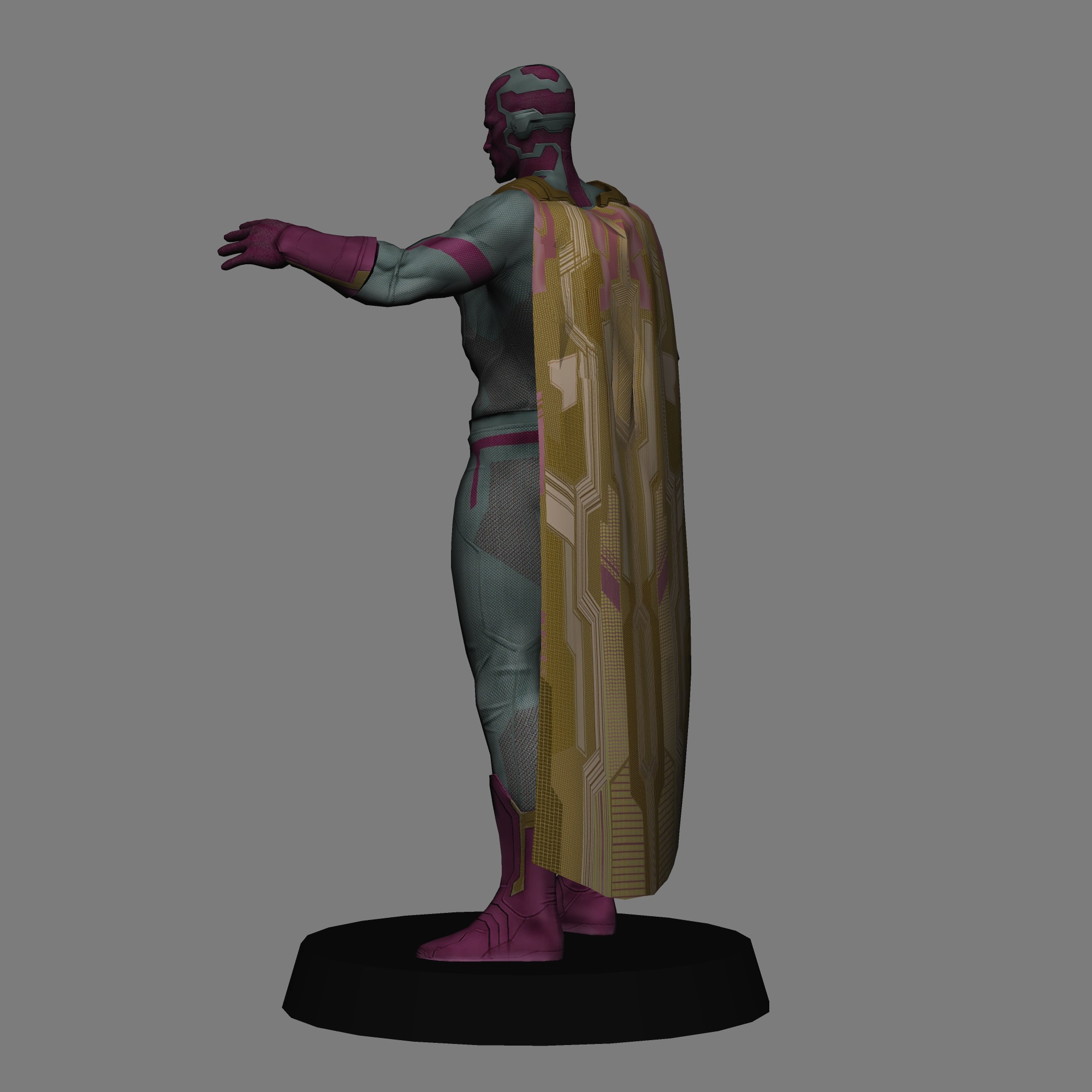 Archivo STL Vision - Avengers Infinity War - Wandavision low poly 3d ...