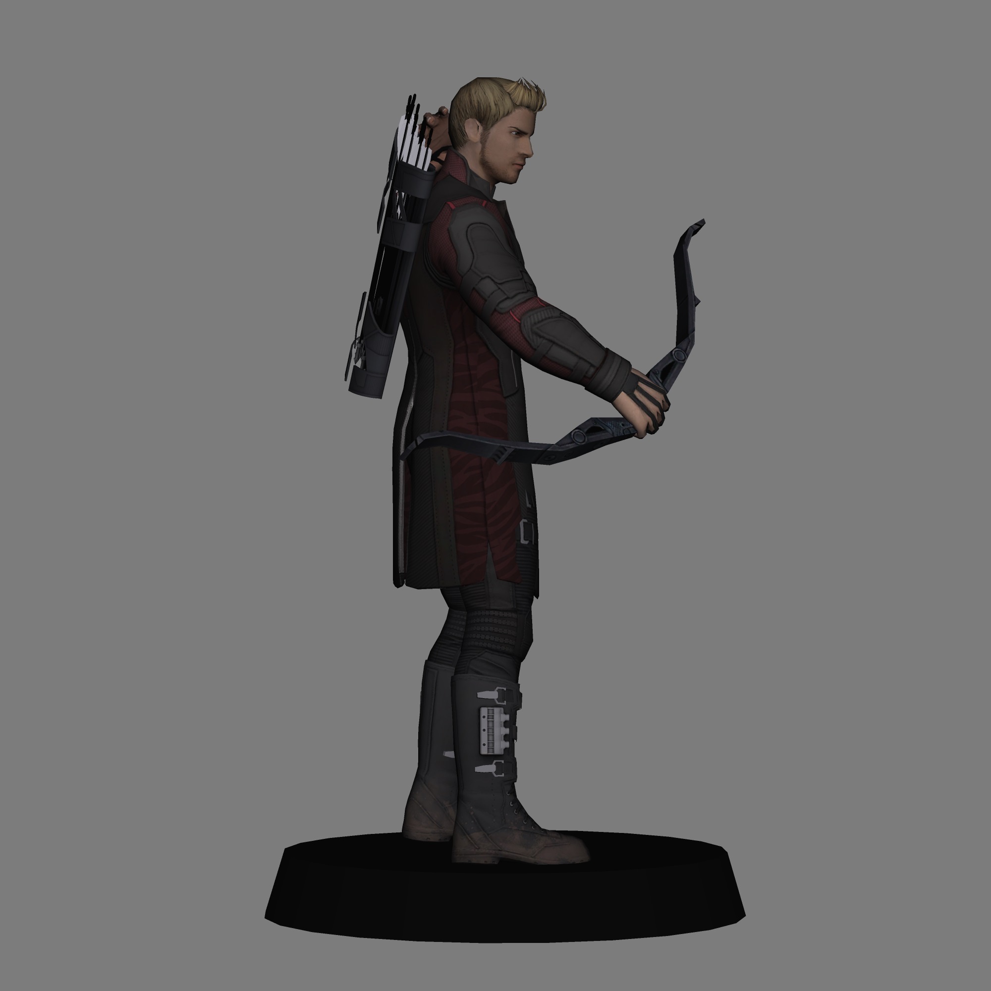 STL file Hawkeye - Avengers Age of Ultron low poly 3d print・3D print ...