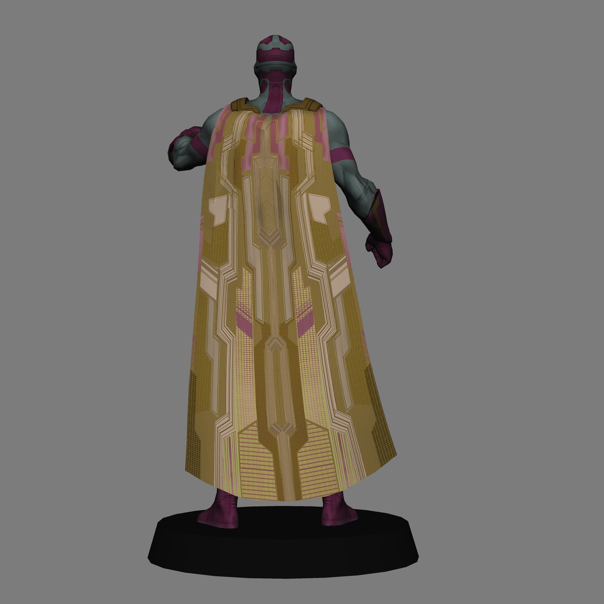 Archivo STL Vision - Avengers Infinity War - Wandavision low poly 3d ...
