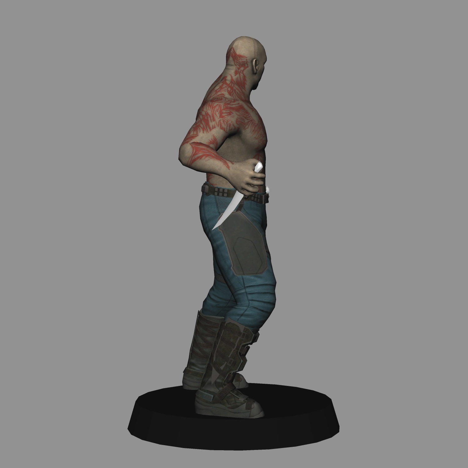 STL file Drax - Avengers Endgame low poly 3d print・3D print design to ...