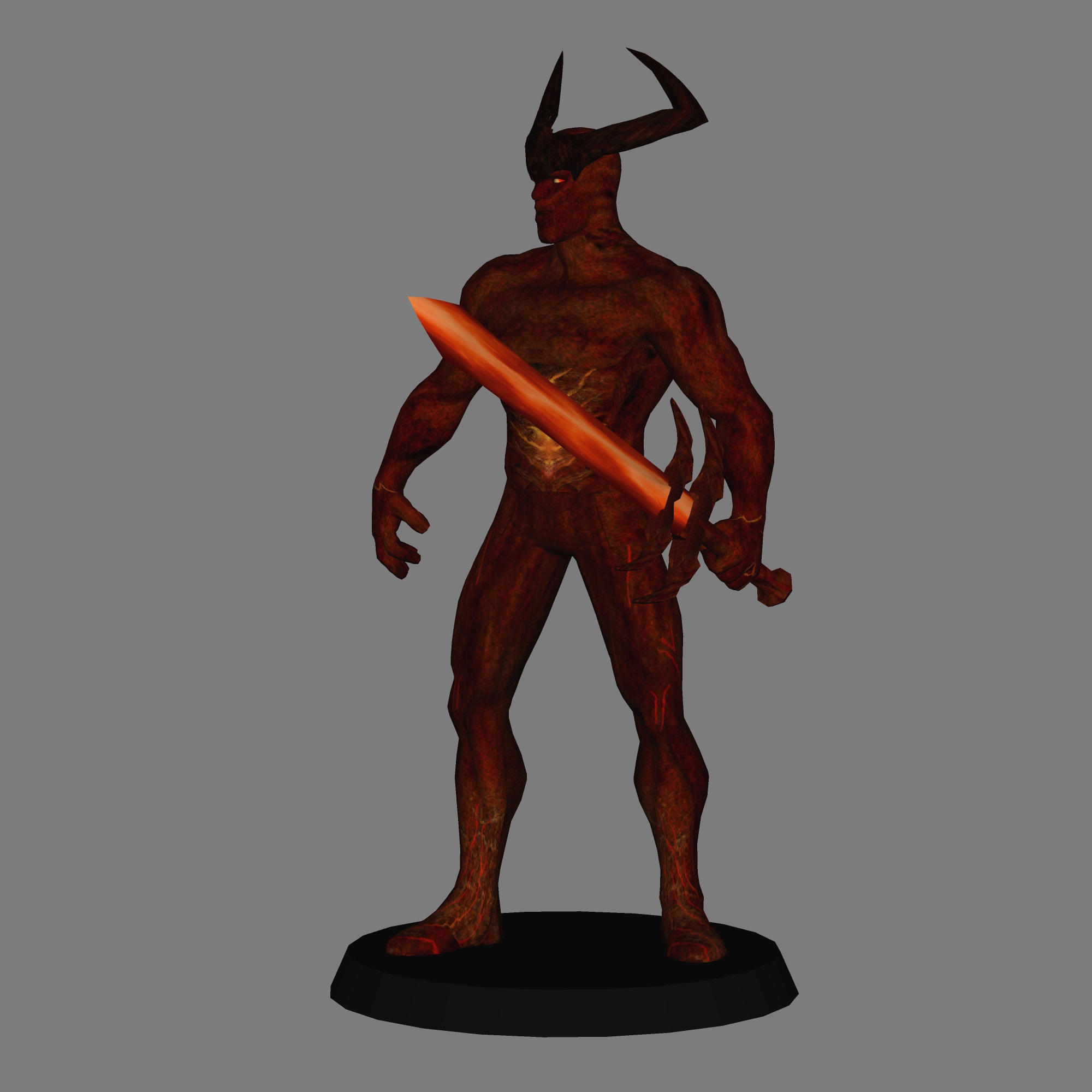 Archivo STL Surtur - Thor Ragnarok - low poly 3d print・Plan de ...