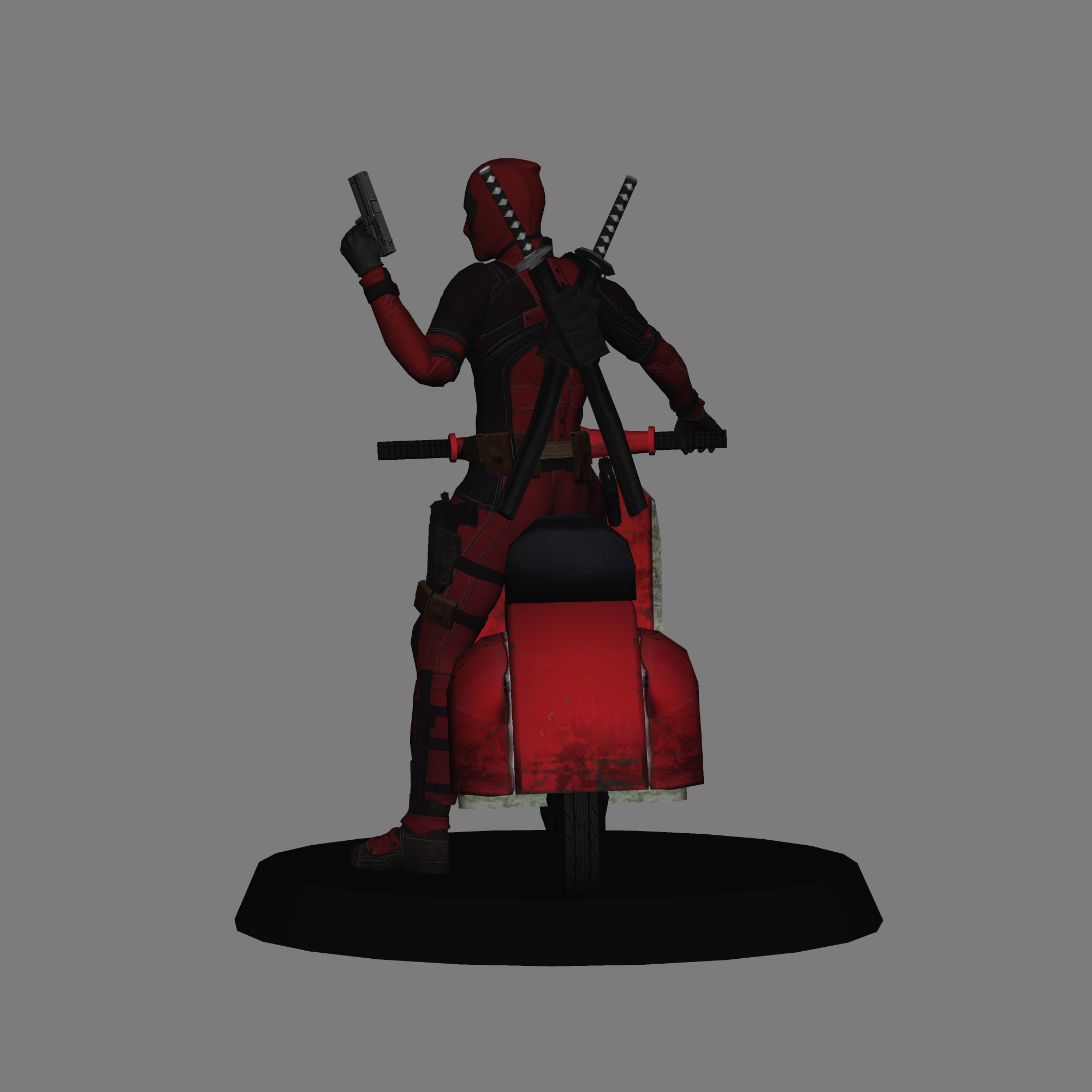 STL file Deadpool - Deadpool Movie low poly 3d print・Model to download ...