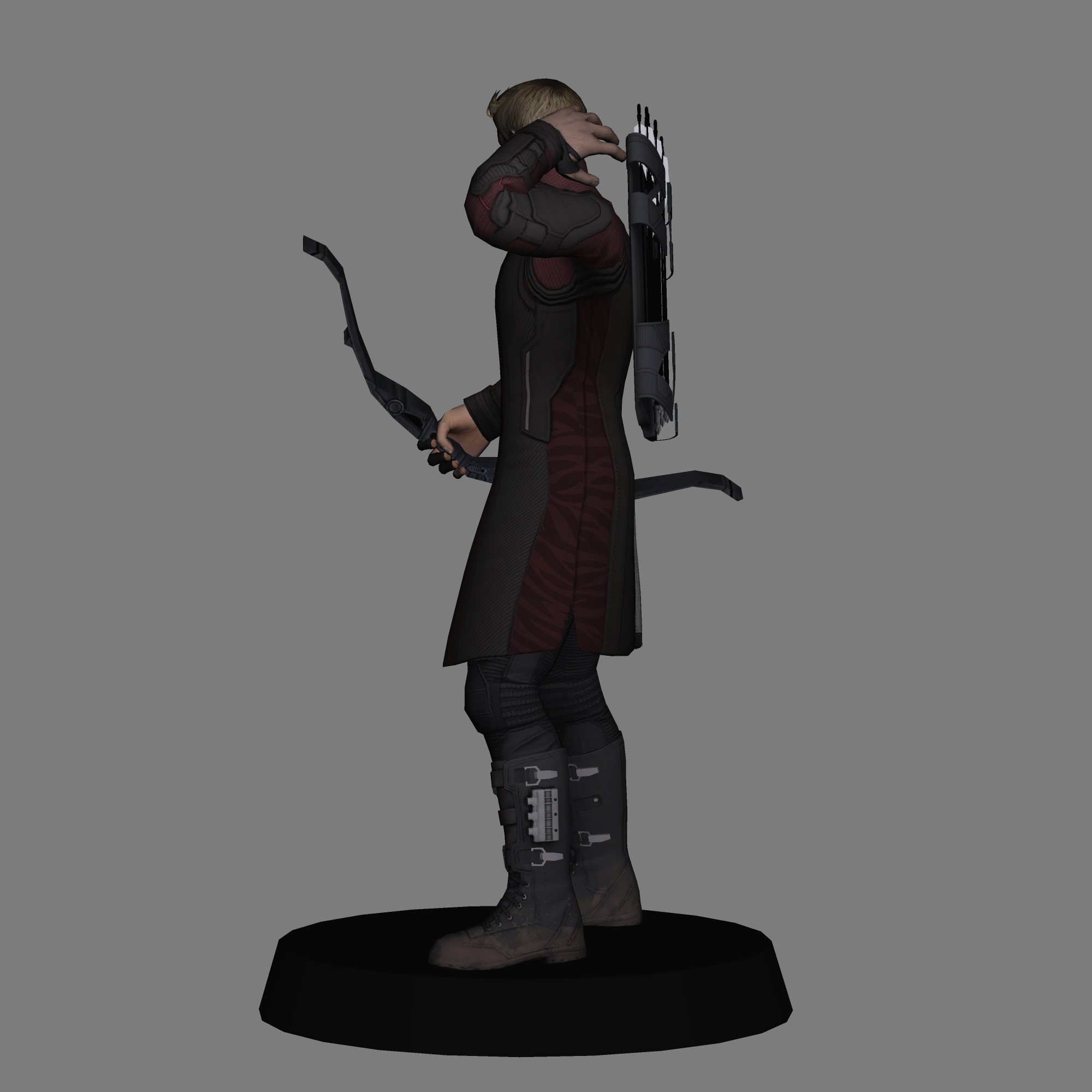 STL file Hawkeye - Avengers Age of Ultron low poly 3d print・3D print ...