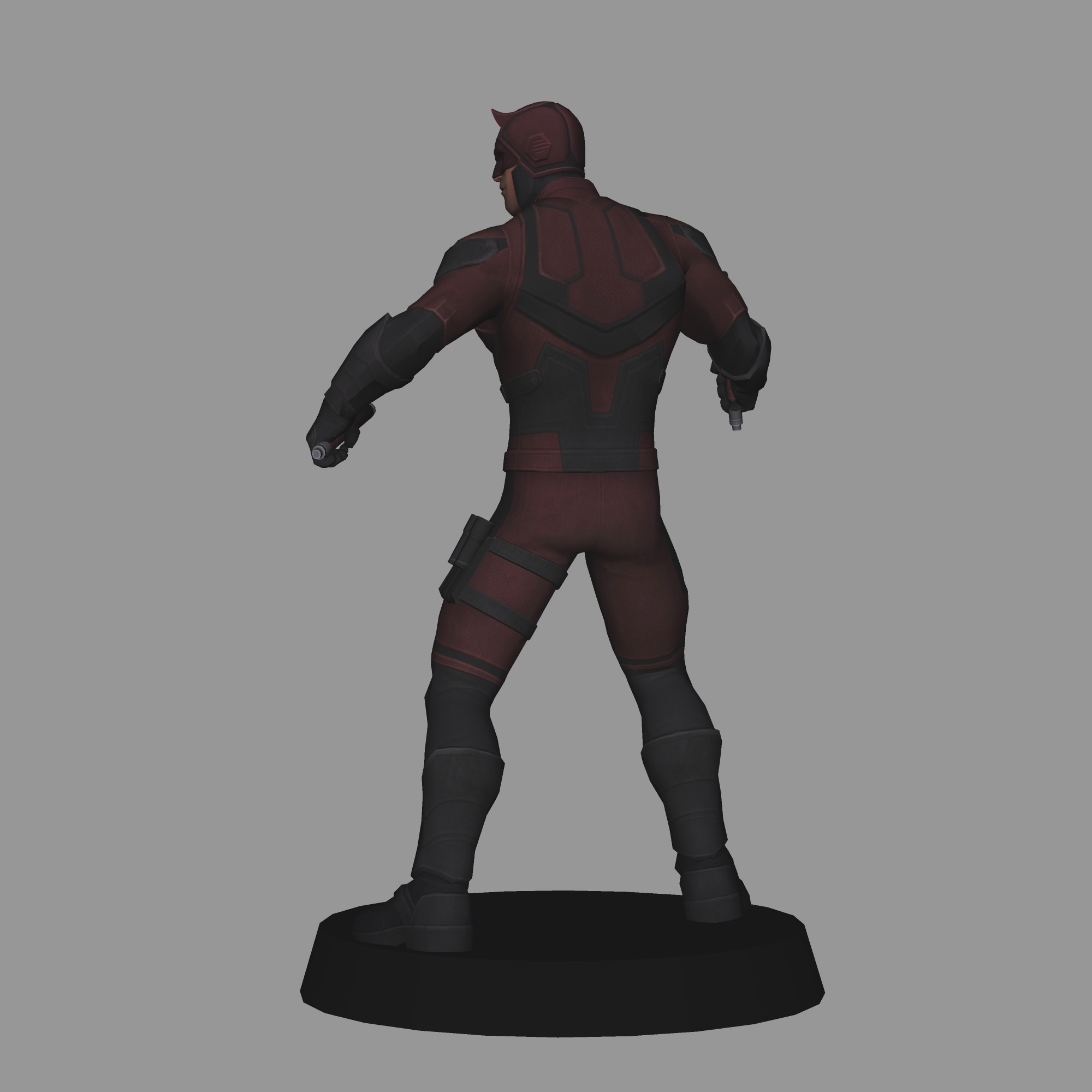 STL file Daredevil - Netflix low poly 3d print・3D printer design to ...