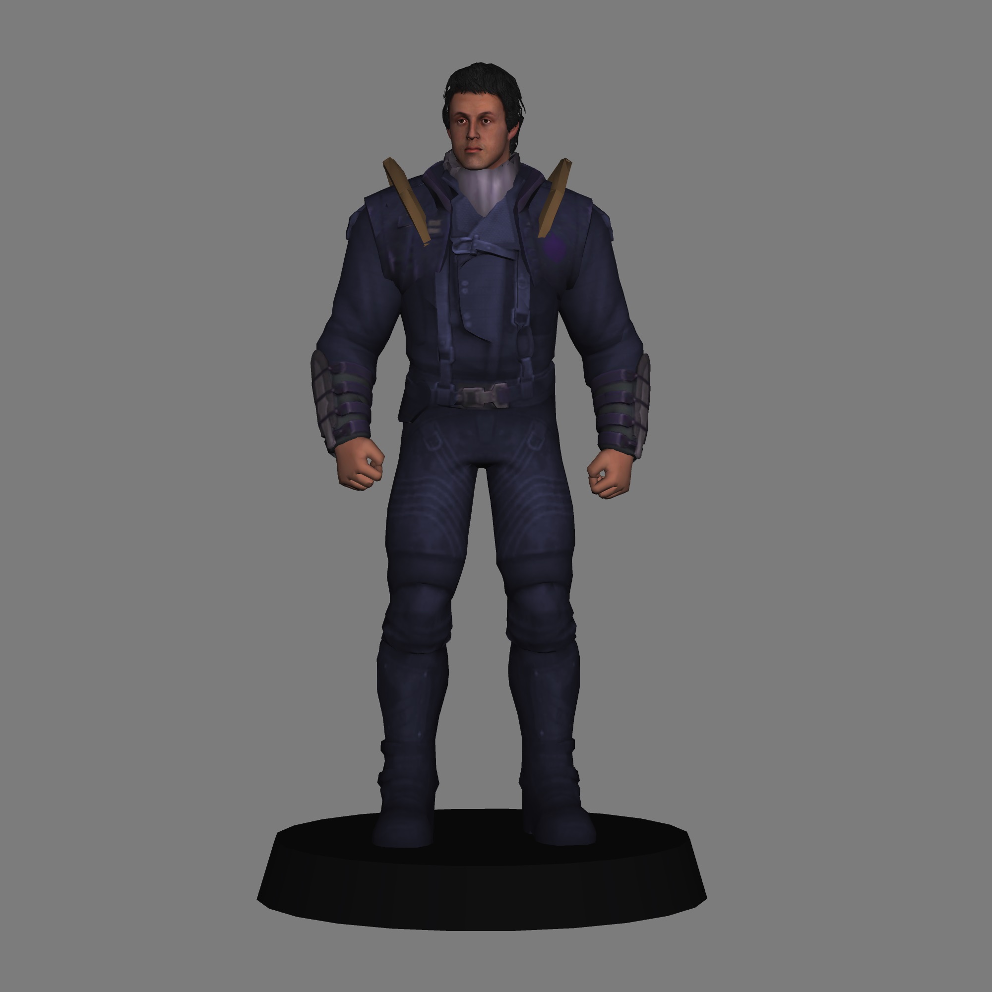 STL file Stakar Ogord- Guardians of the Galaxy Vol. 2 - low poly 3d ...