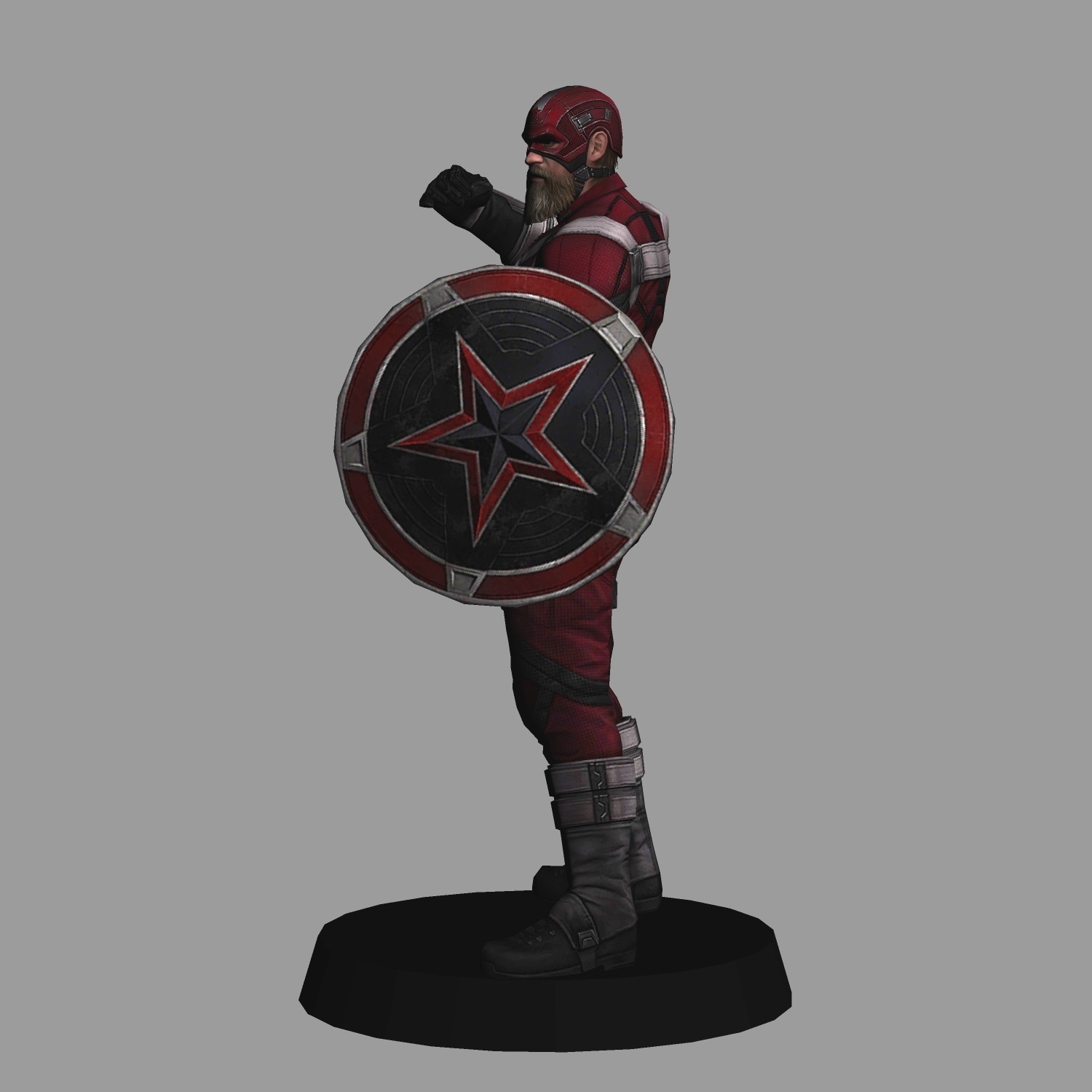 STL file Red Guardian - Black Widow Movie low poly 3d print・3D print ...
