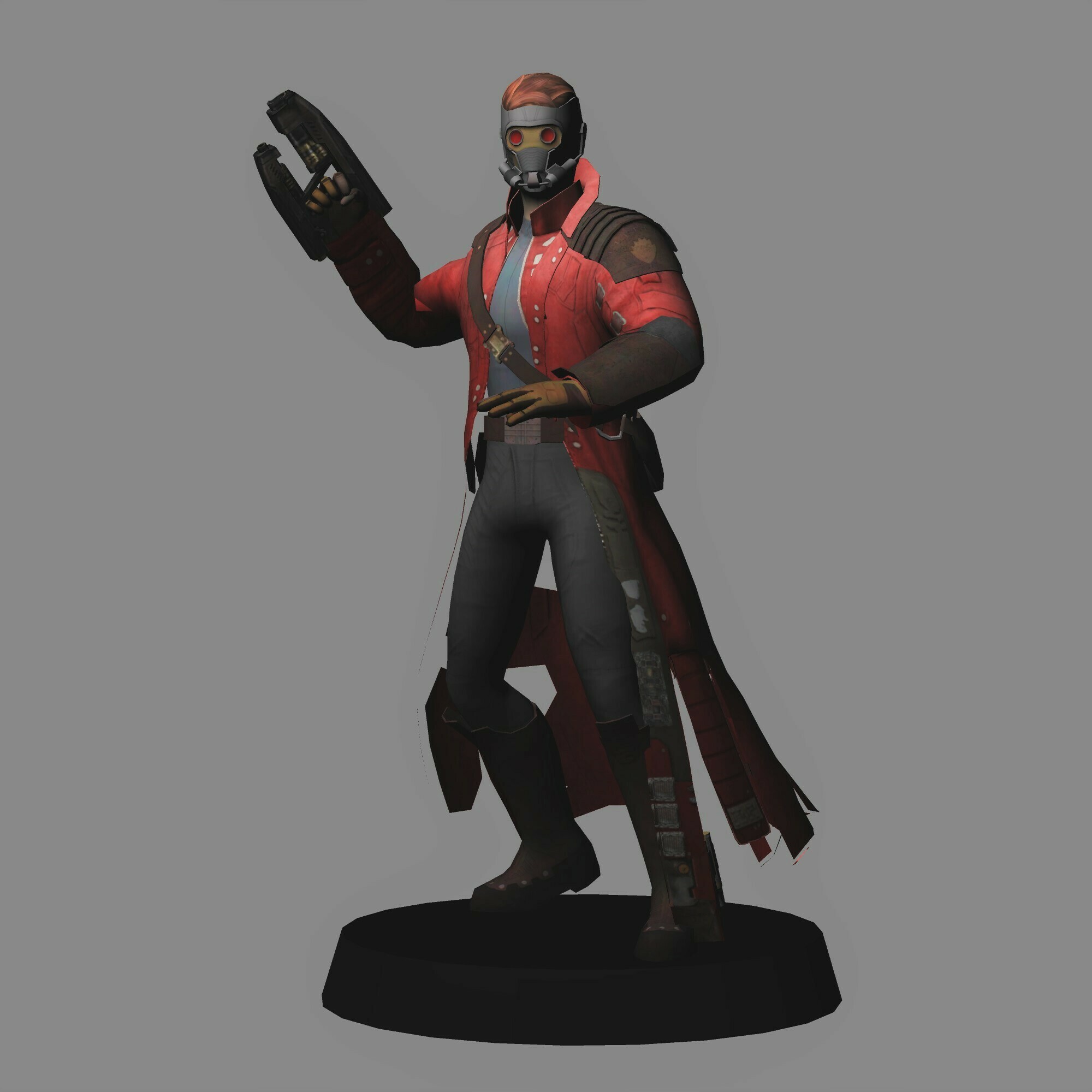 STL file Starlord - Guardians of the Galaxy low poly 3d print・3D ...