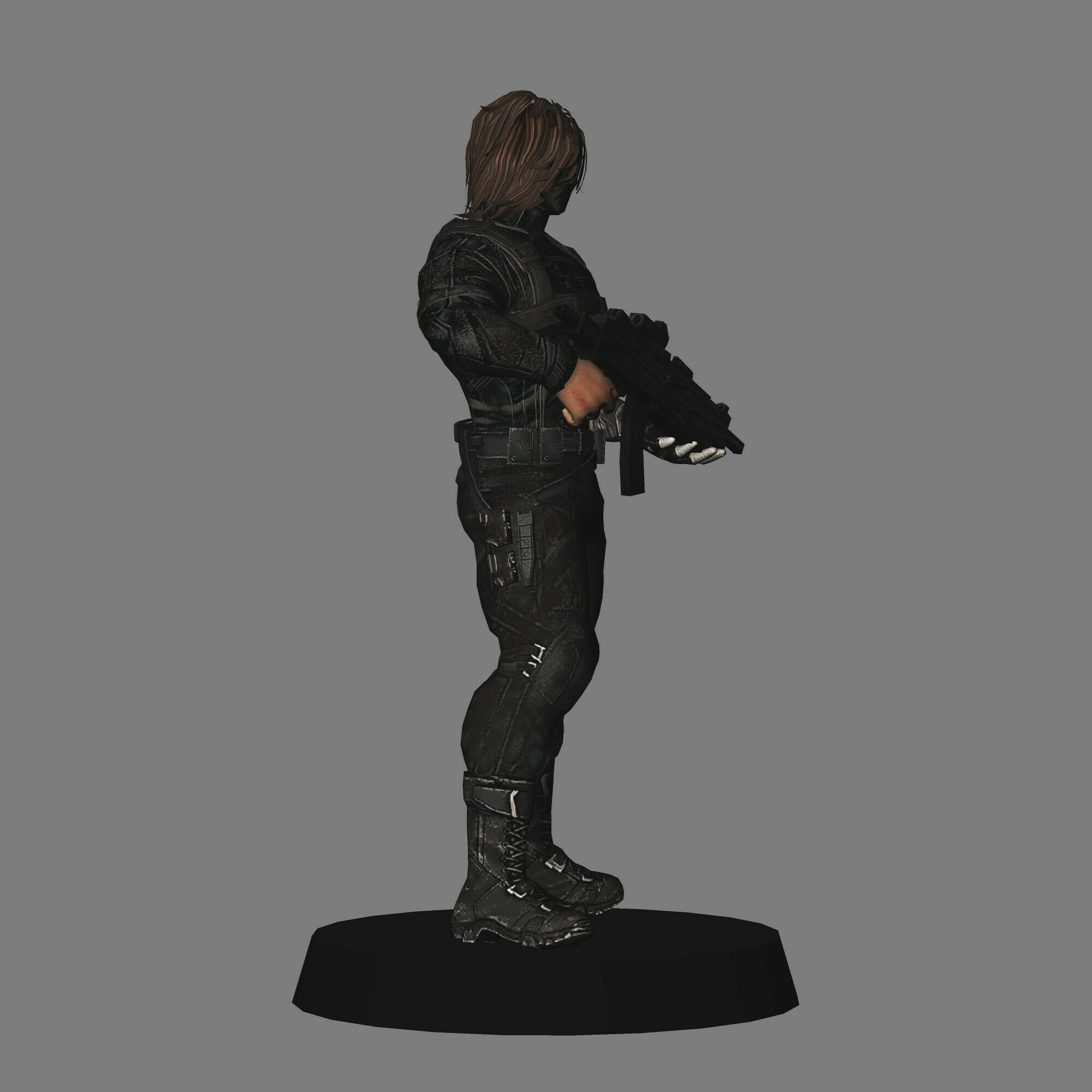 STL file Winter Soldier Mask low poly 3d print・Design to download and ...