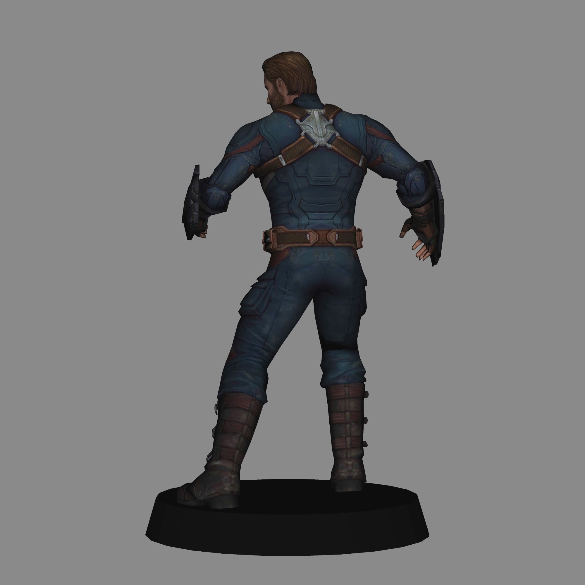 STL file Captain America - Avengers Infinity War low poly 3d print ...