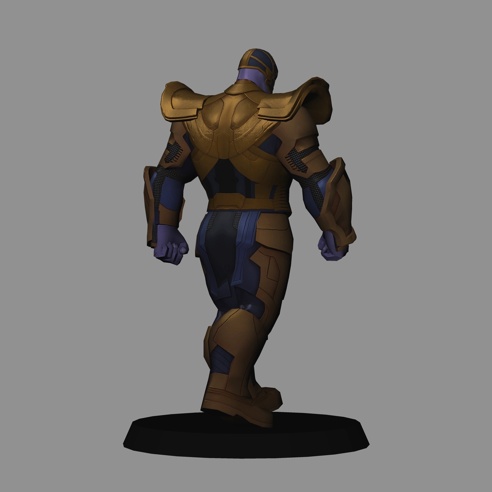 STL file Thanos - Guardians of the Galaxy low poly 3d print・Template to ...