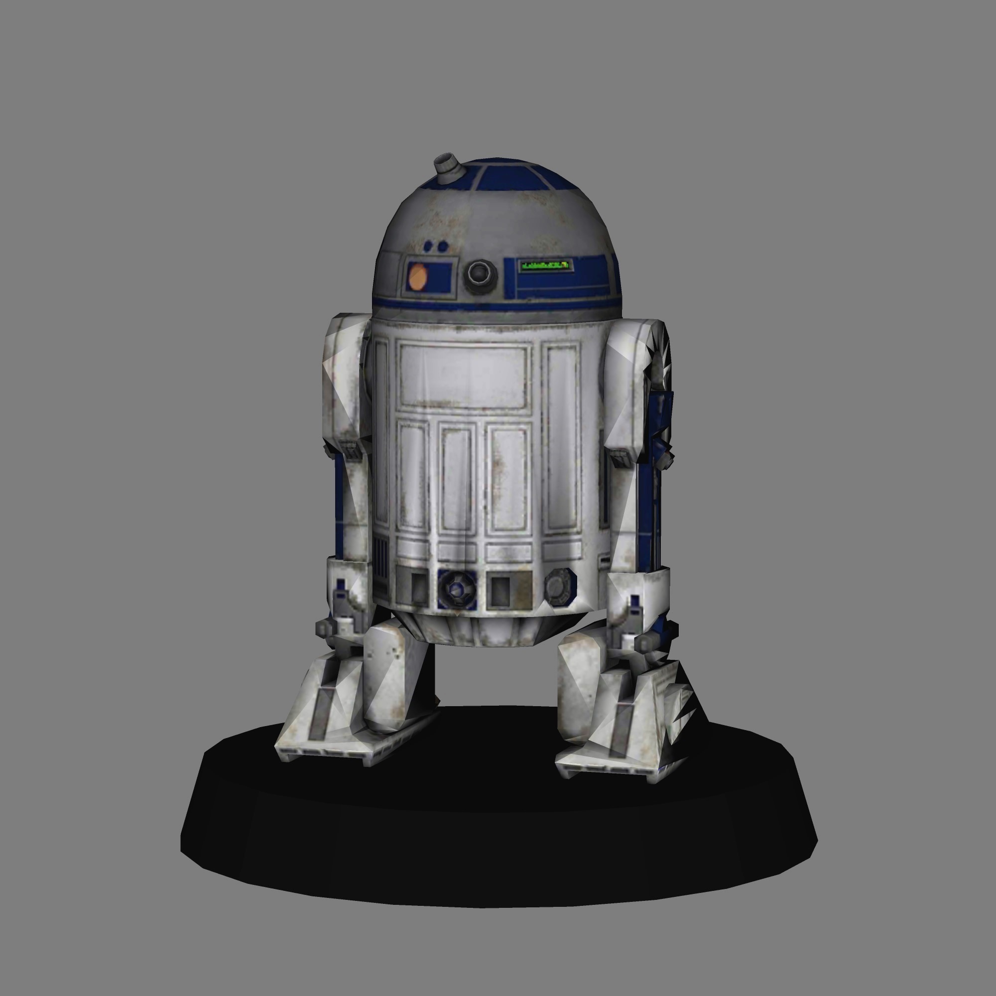 STL file R2-D2 - Starwars LOW POLY 3D PRINT・3D printing idea to ...