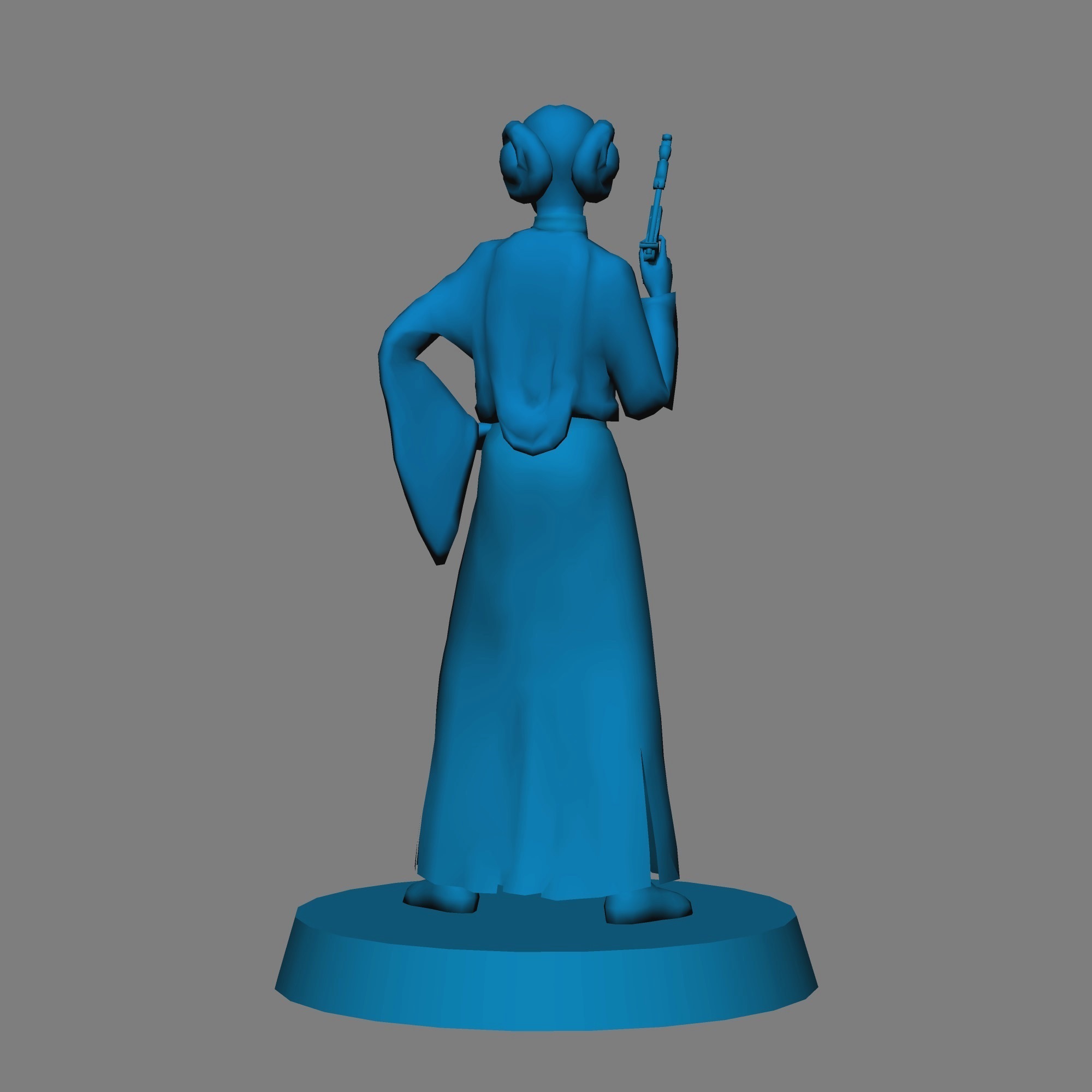 STL file Princess Leia Organa - Starwars LOW POLY 3D PRINT・3D print ...