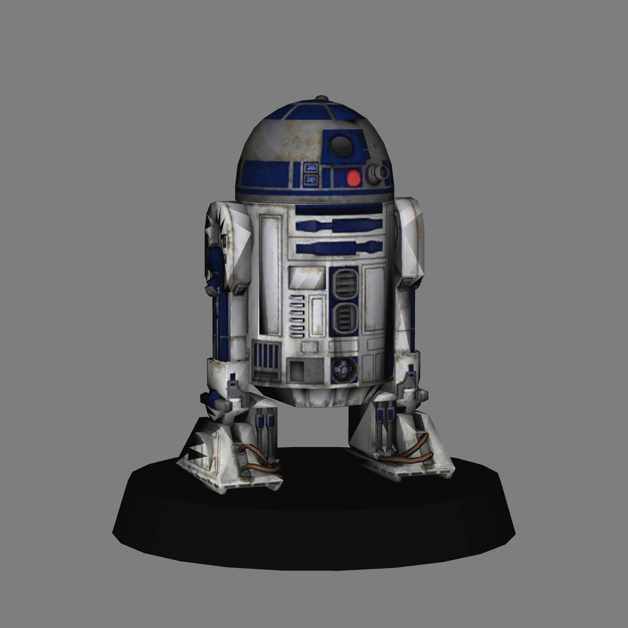 STL file R2-D2 - Starwars LOW POLY 3D PRINT・3D printing idea to ...