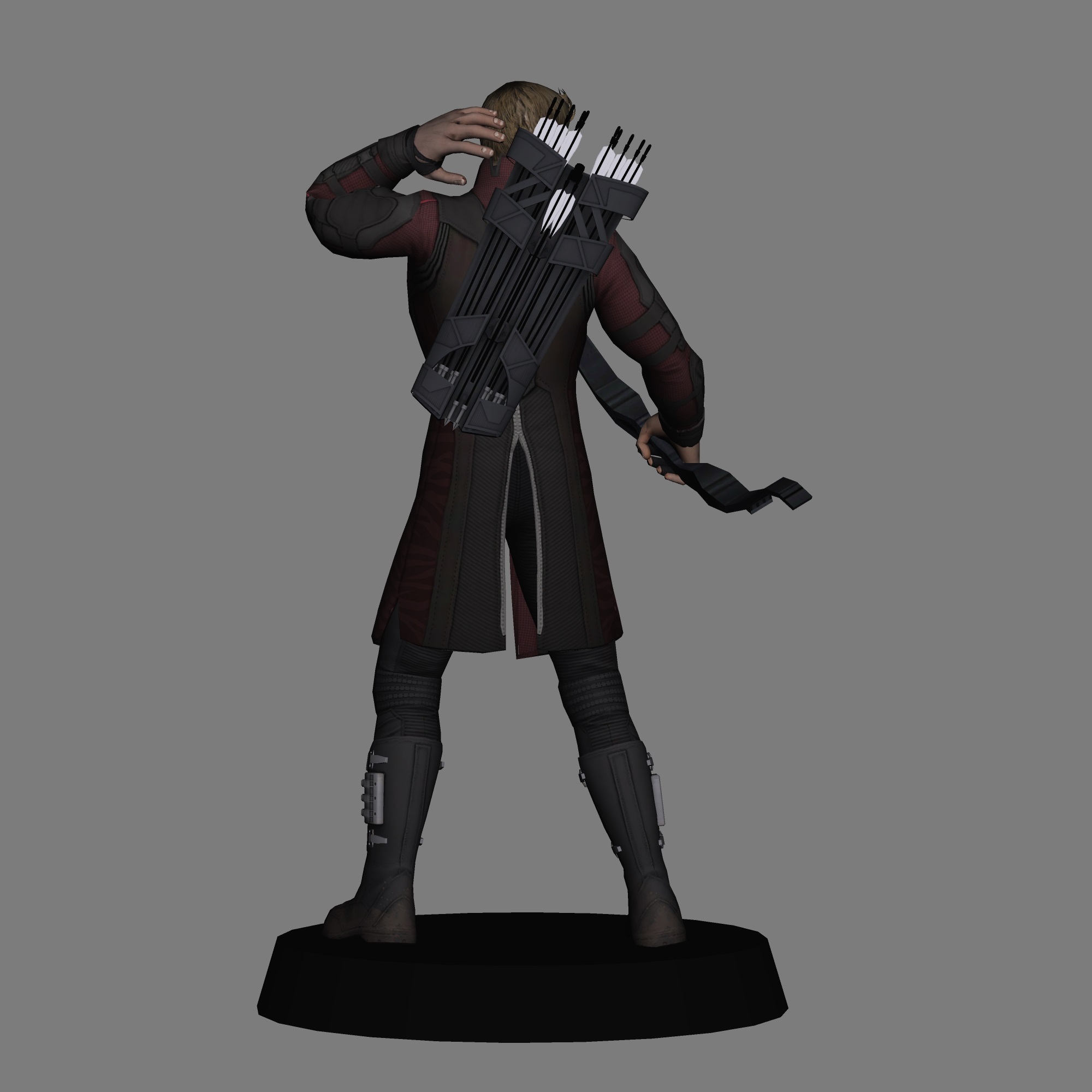 STL file Hawkeye - Avengers Age of Ultron low poly 3d print・3D print ...