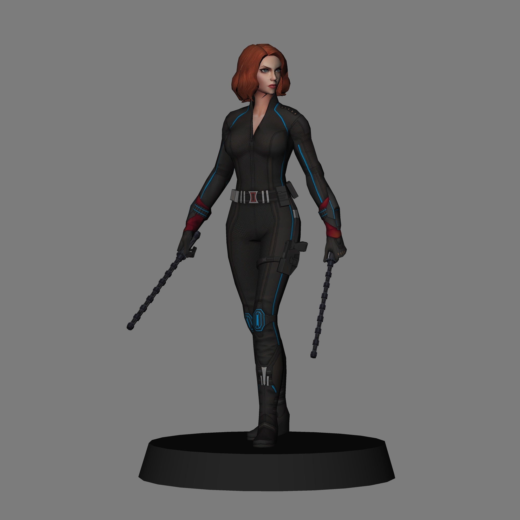 STL file Black Widow - Avengers Age of Ultron low poly 3d print・Model ...