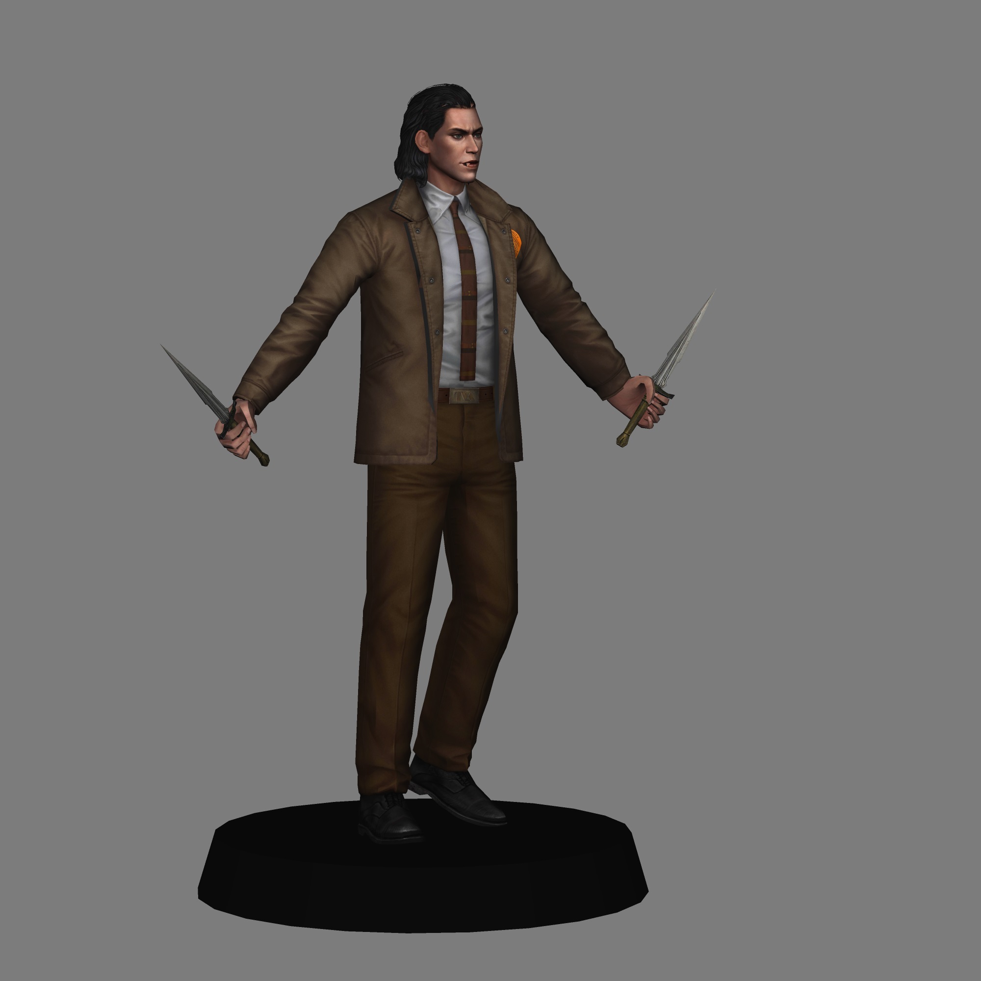 STL file Loki TVA - Loki series 3d model low poly・Model to download and ...