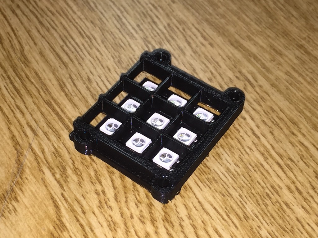 Free 3D file 3x3 Matrix LED Matrix grid for diffuser・3D printable ...