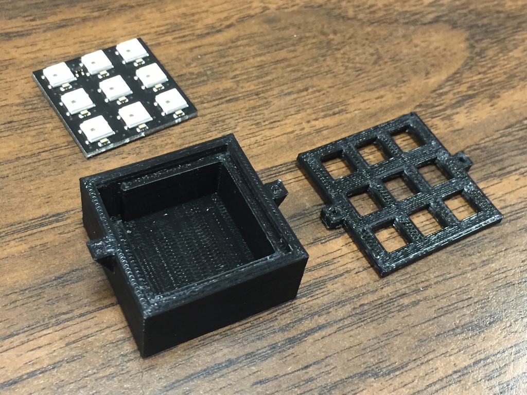 Free 3D file 3x3 Matrix LED Holder Mount・3D printing idea to download・Cults