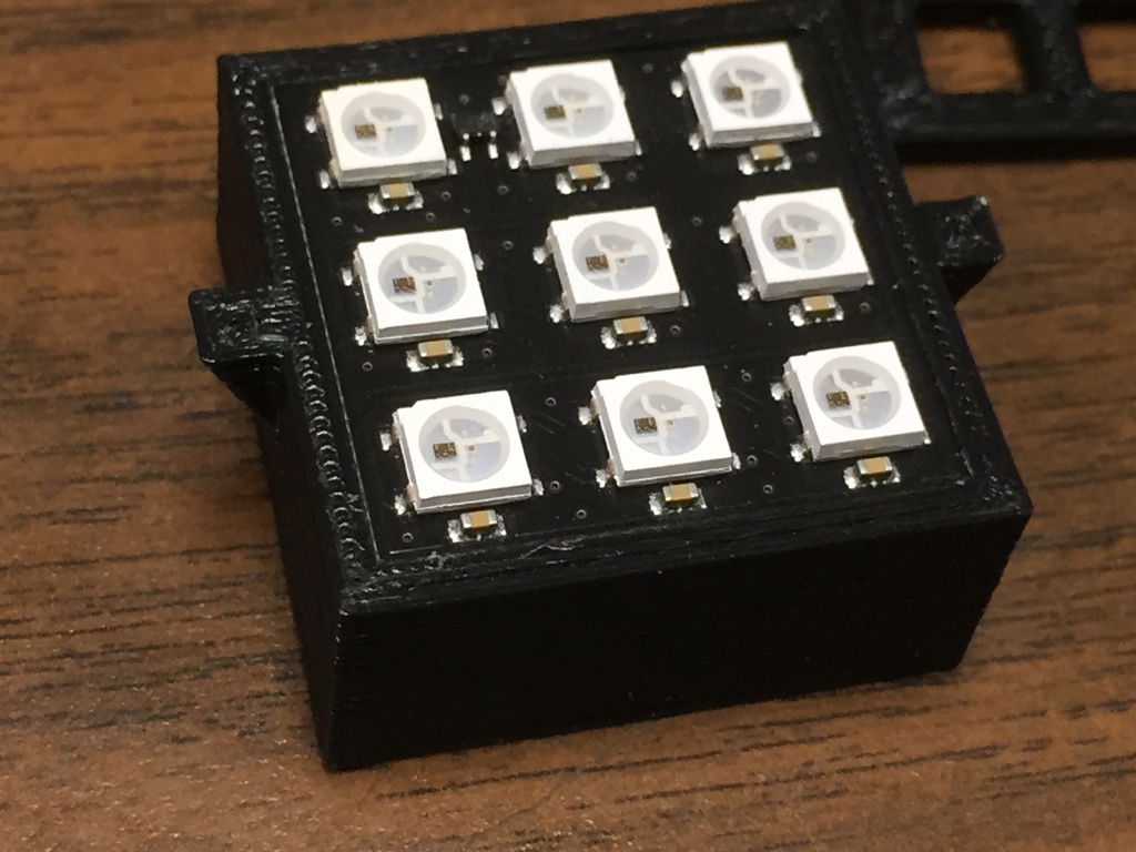 Free 3D file 3x3 Matrix LED Holder Mount・3D printing idea to download・Cults