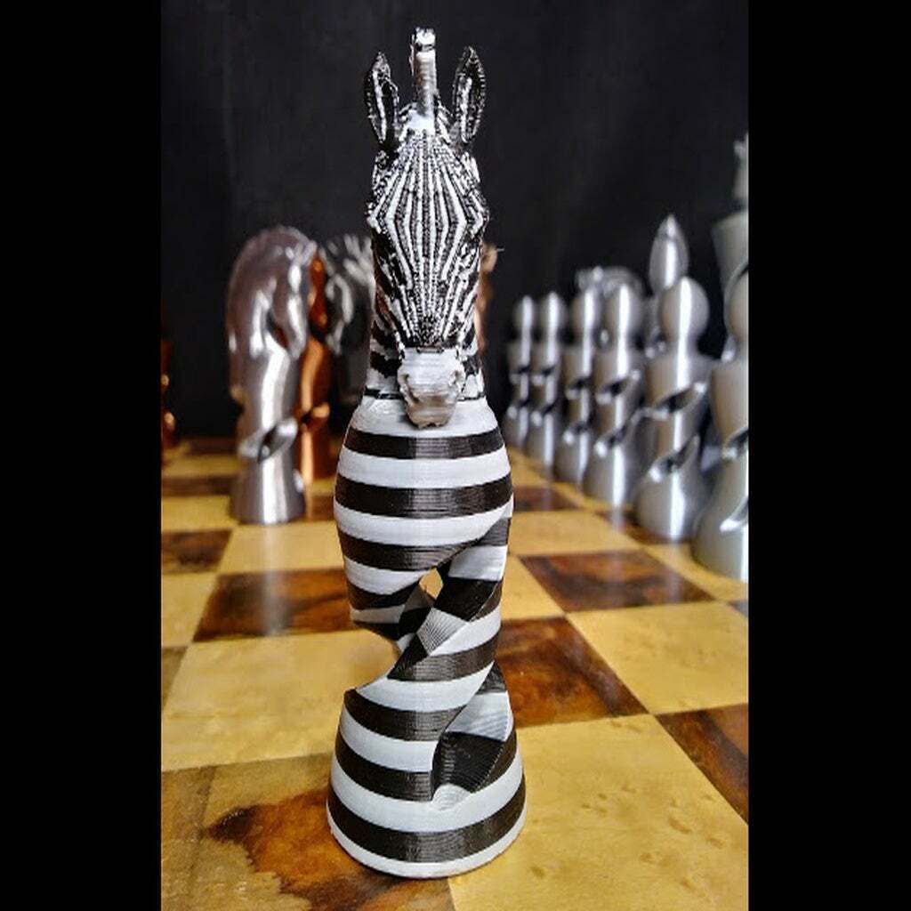 Free STL file Zebra Knight (Multi Color Torture Test)・Design to ...