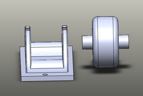 STL file Small furniture castor・3D printer design to download・Cults