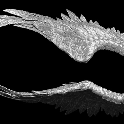 Download STL file Angel Wings - Print Ready 3D print model • 3D ...