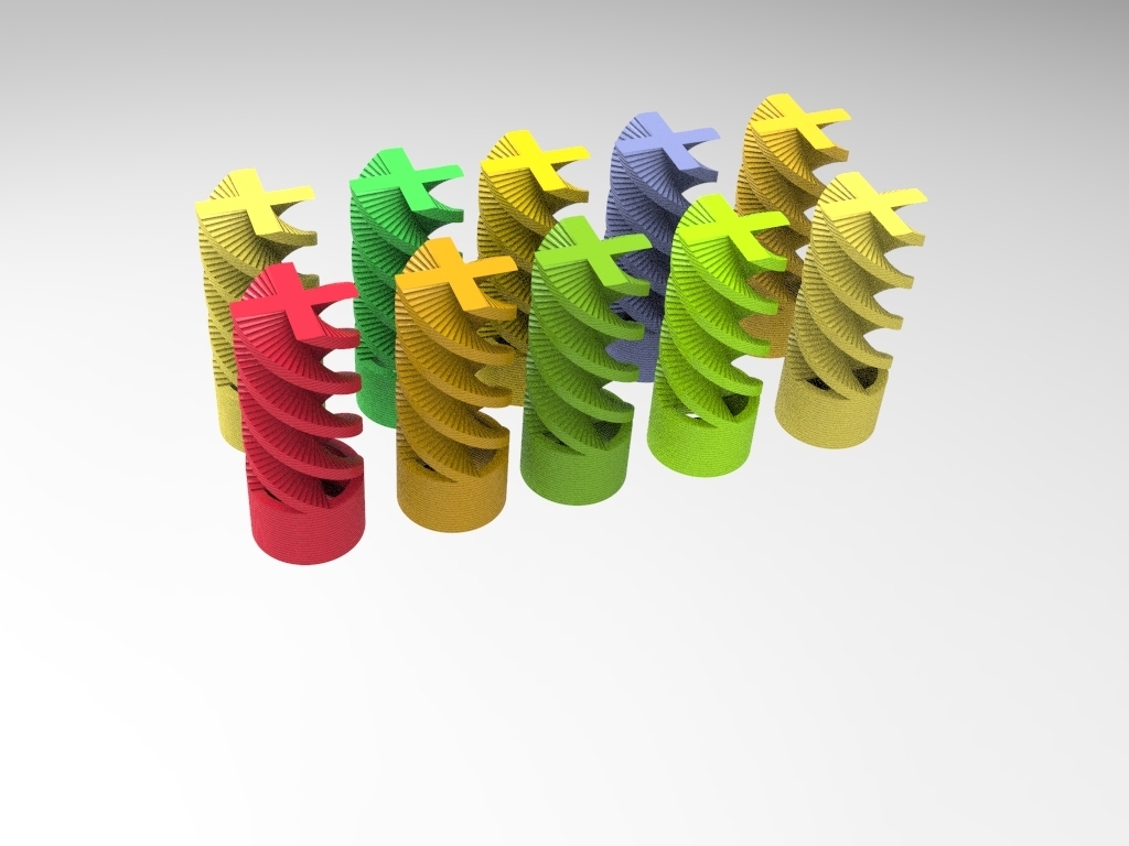 3D file Spiral Filters v1 -8mm-・Model to download and 3D print・Cults