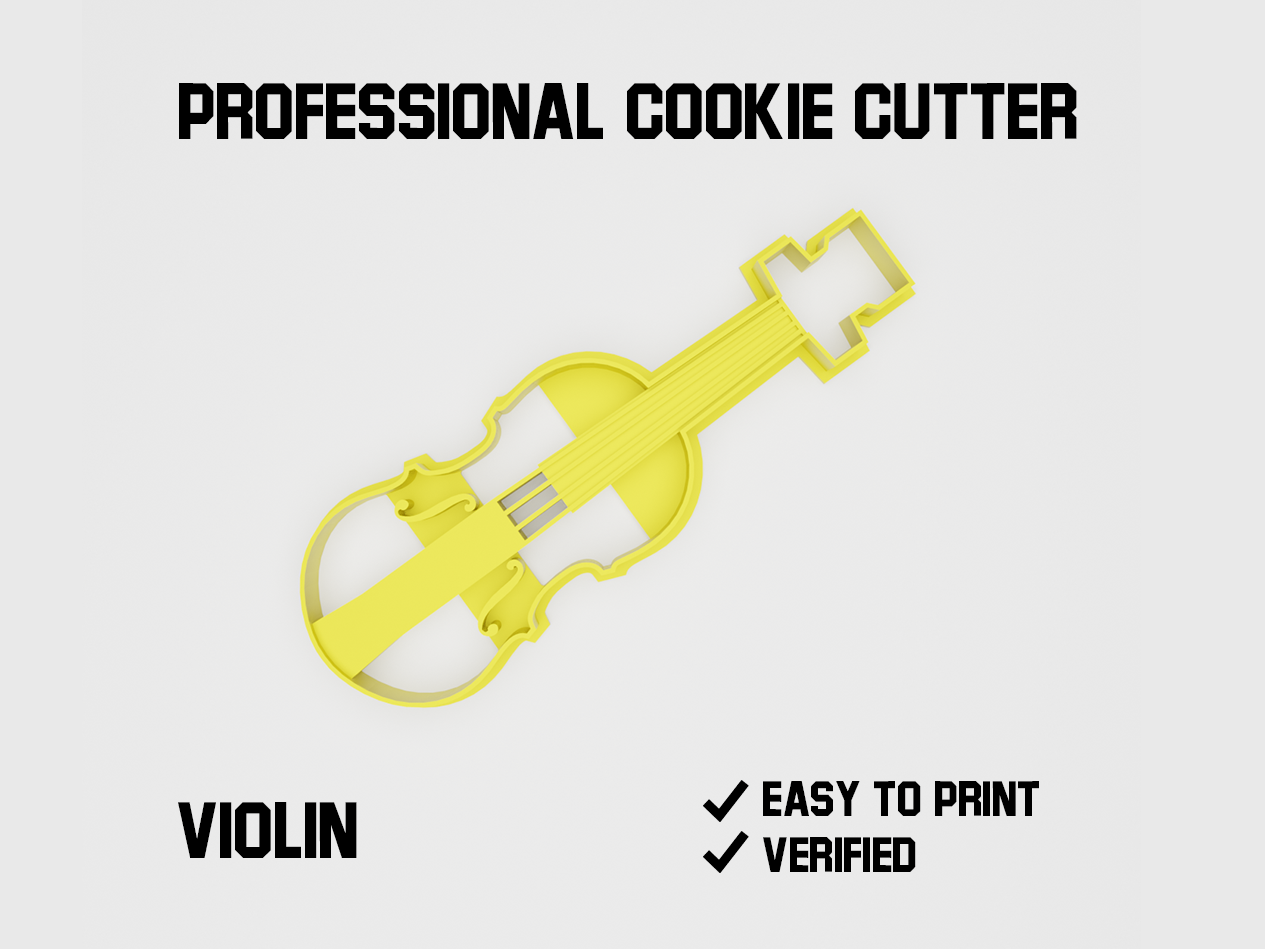 STL file Violin Cookie cutter・3D printable model to download・Cults