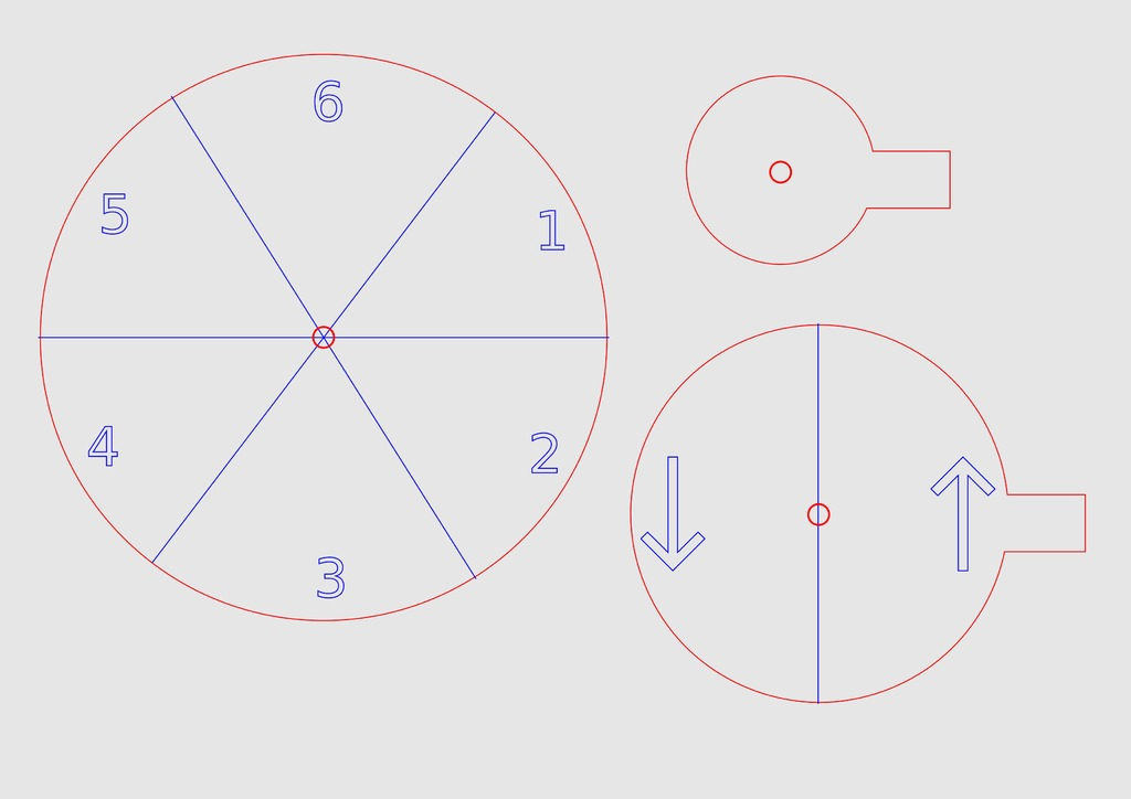 Free 3D file Spinner dice with 50/50 option・Template to download and 3D ...