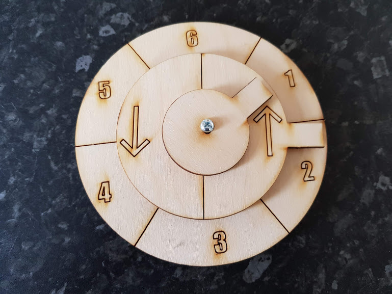 Free 3D file Spinner dice with 50/50 option・Template to download and 3D ...