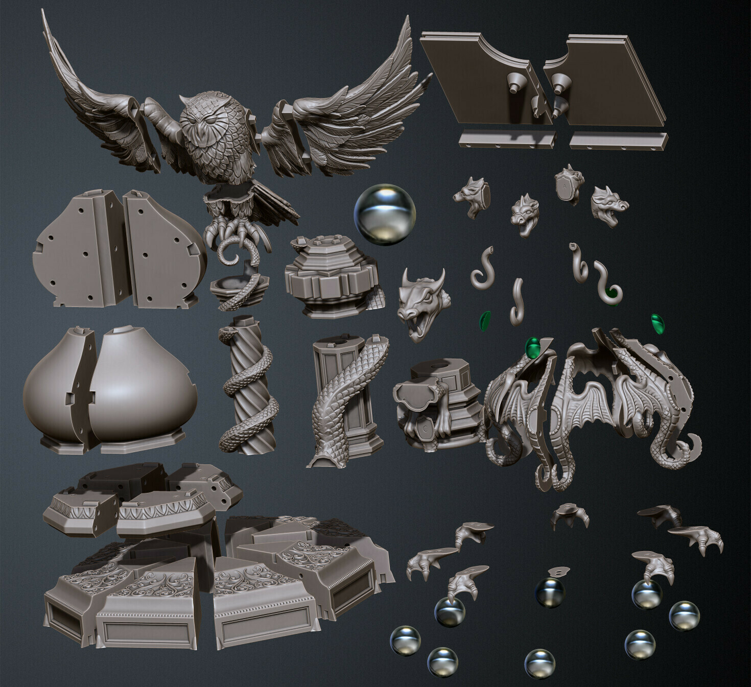 Archivo 3D Atril Búho de Hogwarts・Modelo para descargar y imprimir en ...