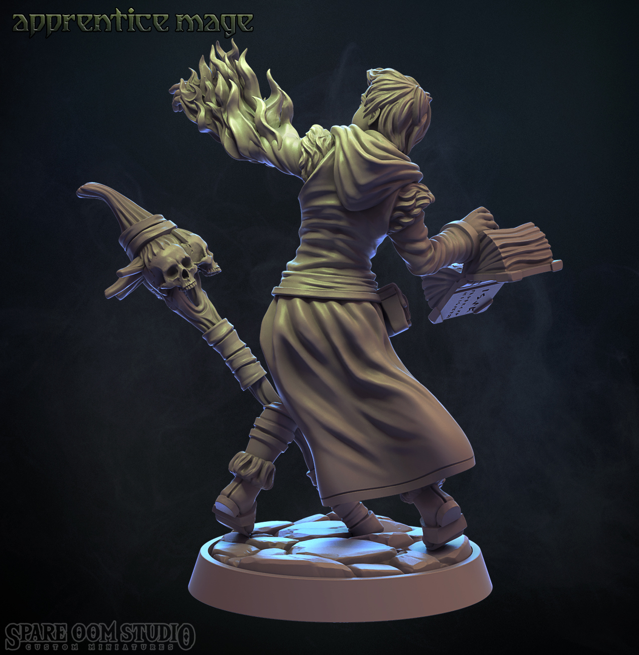 3D file Apprentice Mage 32mm (Pre-supported)・3D print object to ...