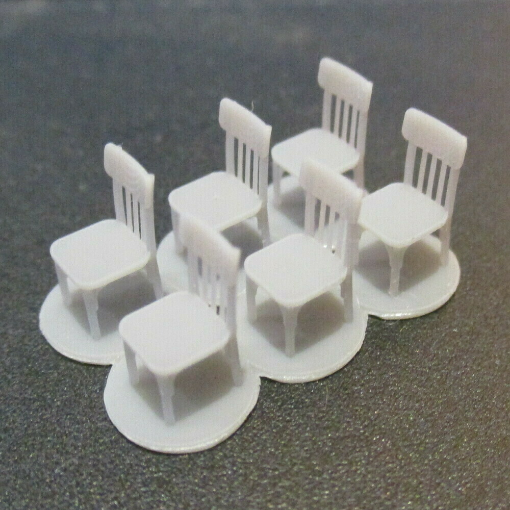 STL file 72 H0 miniature office chairs - ready to print・3D printer ...