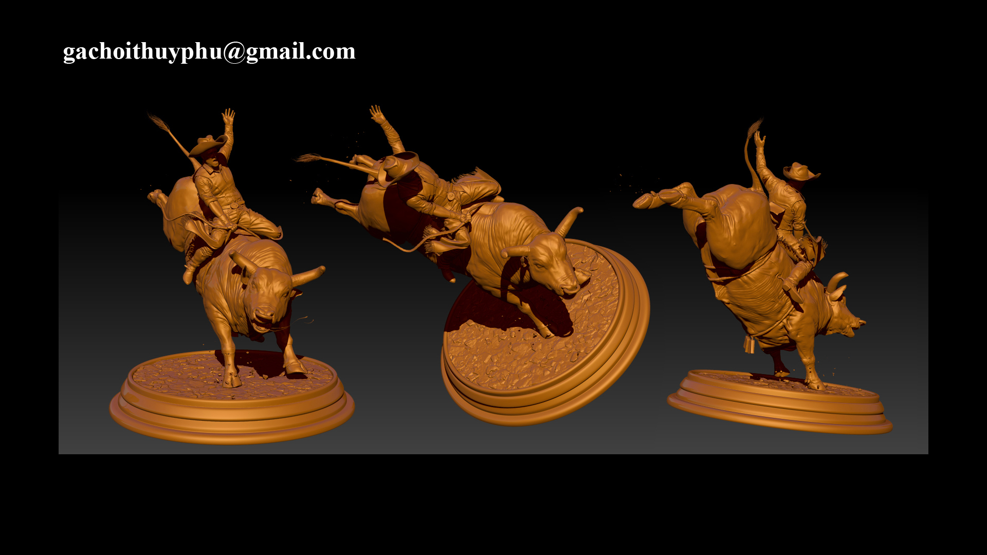 3D file Bull fighting STL - OBJ - ZTL file・3D printing idea to download ...