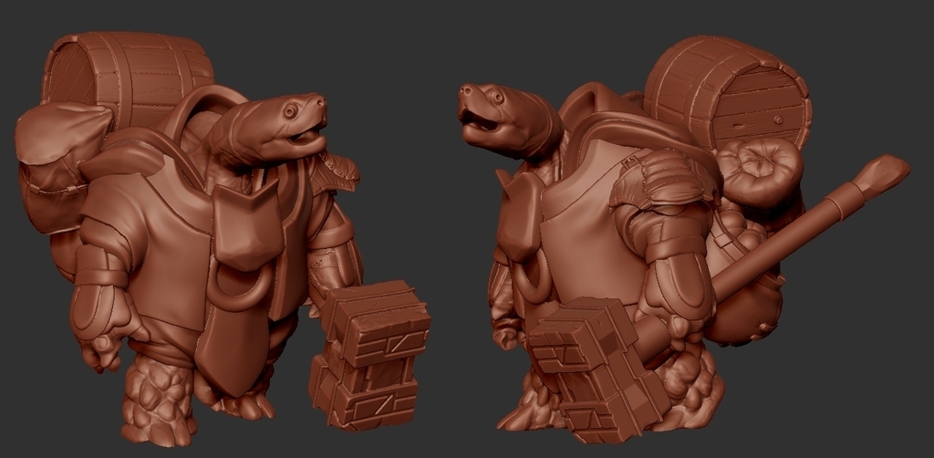 Free 3D file Turtle warrior 🐢・Template to download and 3D print・Cults