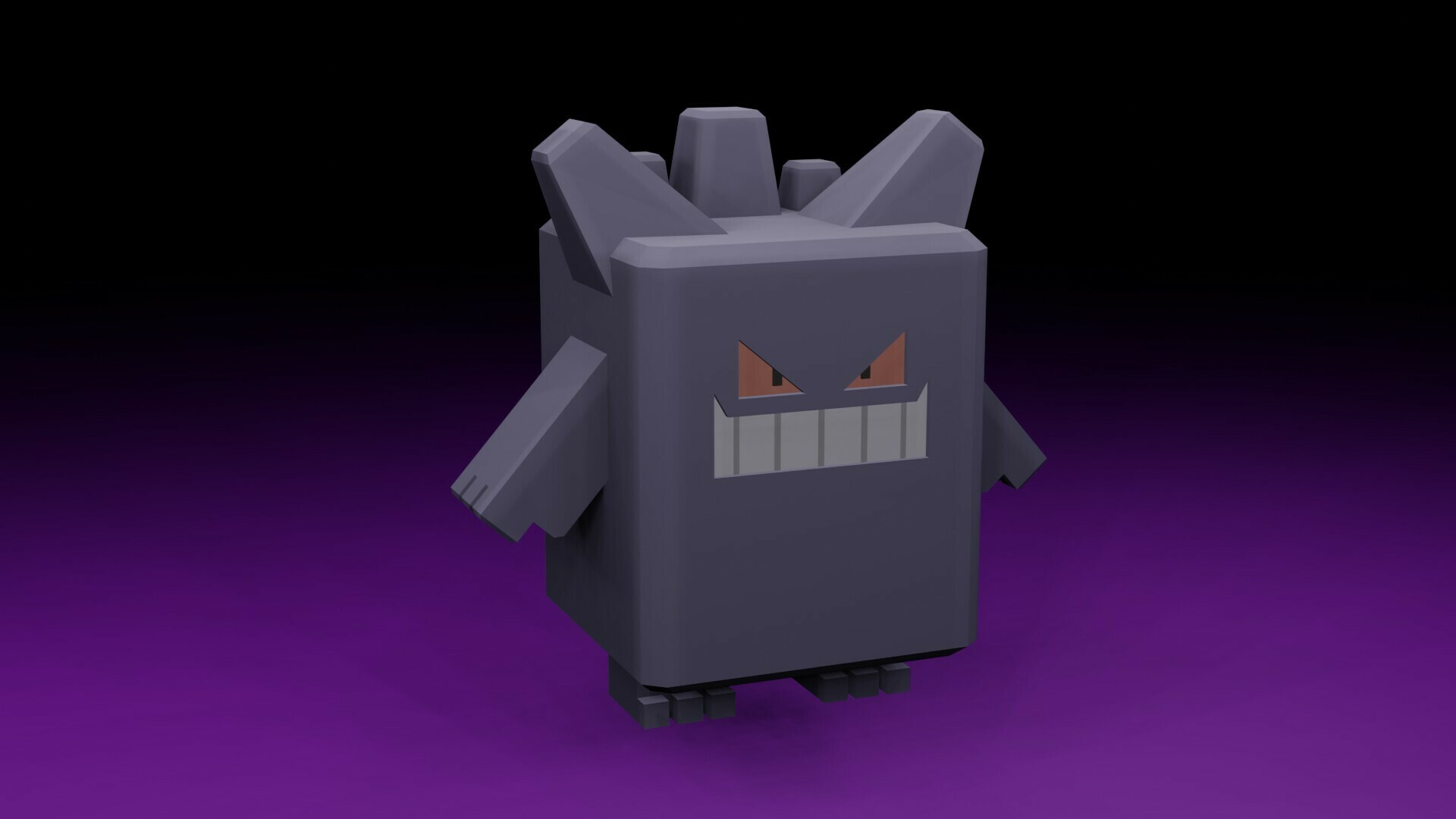 Fichier STL gratuit POKEMON QUEST gengar・Modèle pour imprimante 3D à ...