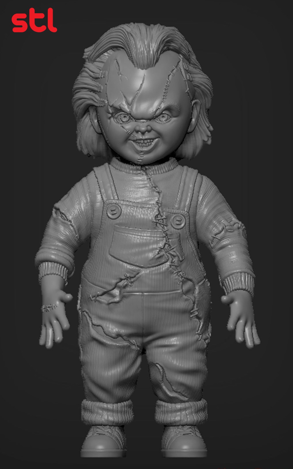Бесплатный STL файл Chucky Doll・Шаблон для 3D-печати для загрузки・Cults