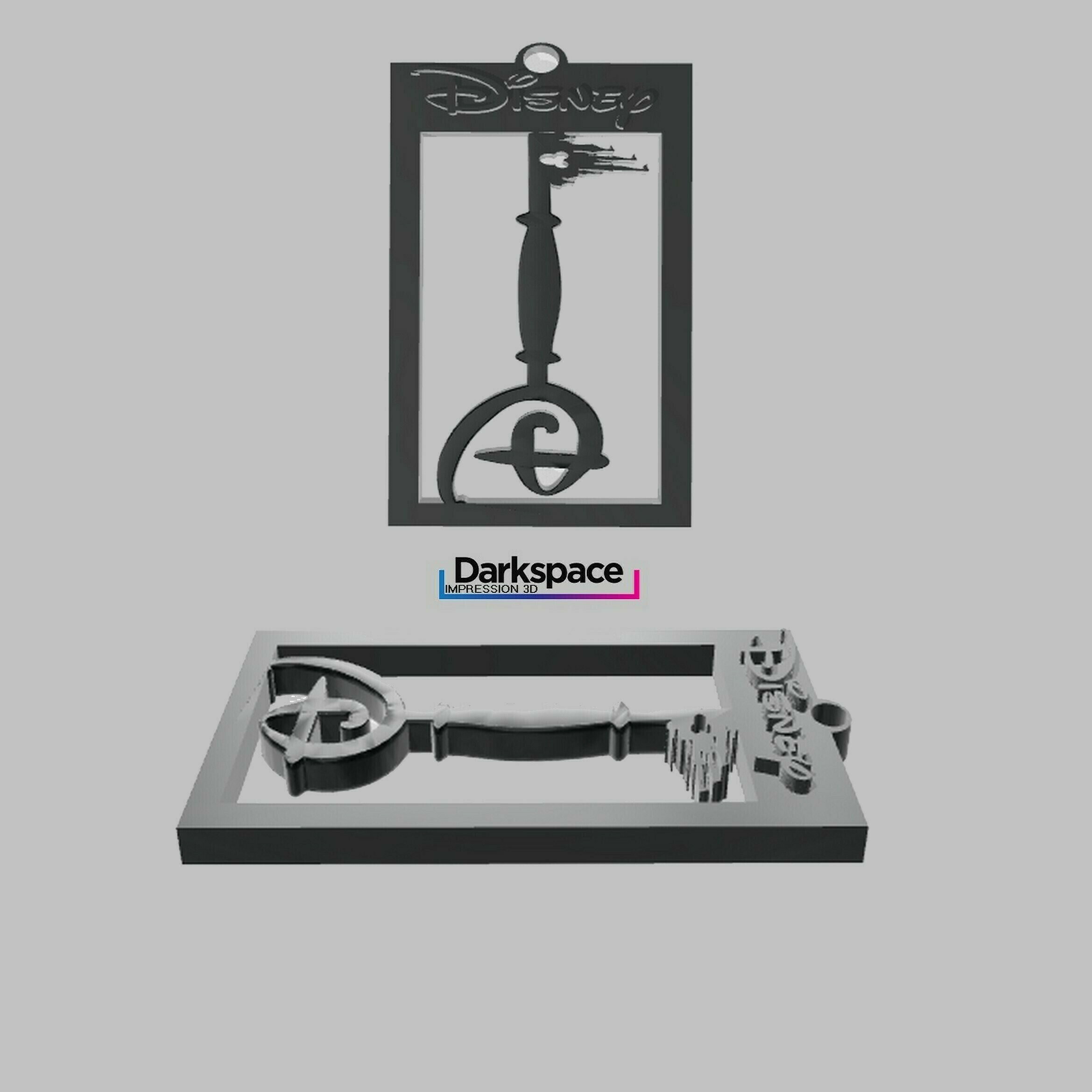 STL file KEY RING DISNEY・Design to download and 3D print・Cults