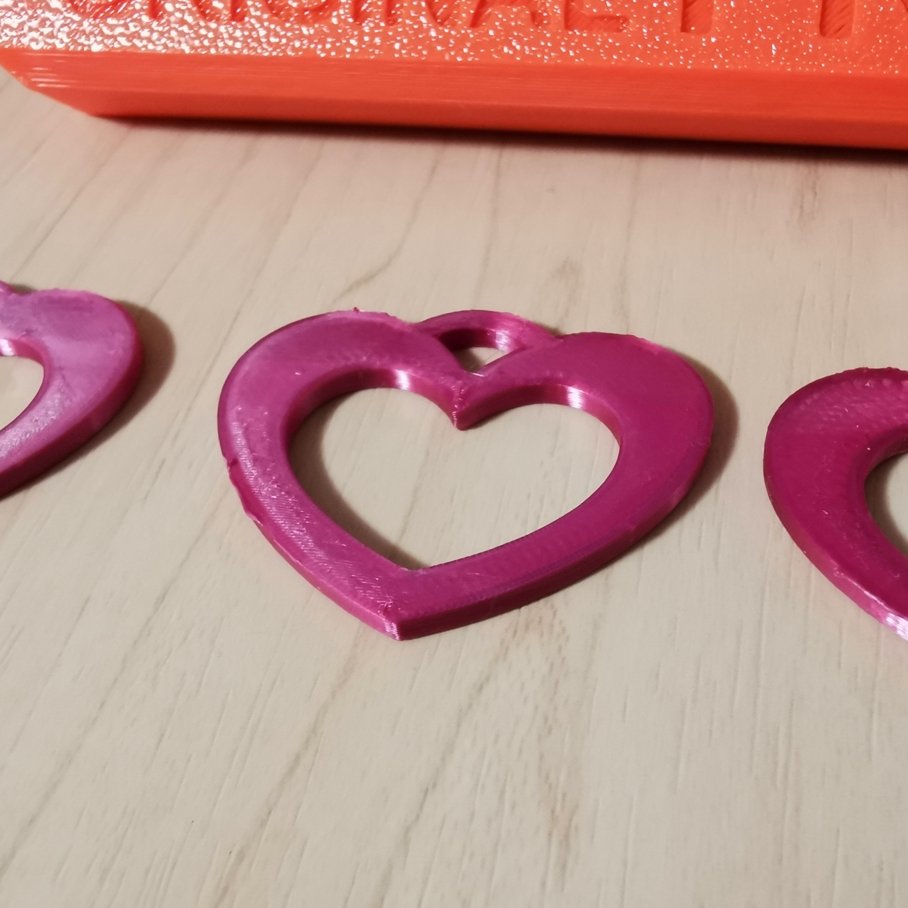 Free STL file Heart key fob 💜・3D printing template to download・Cults